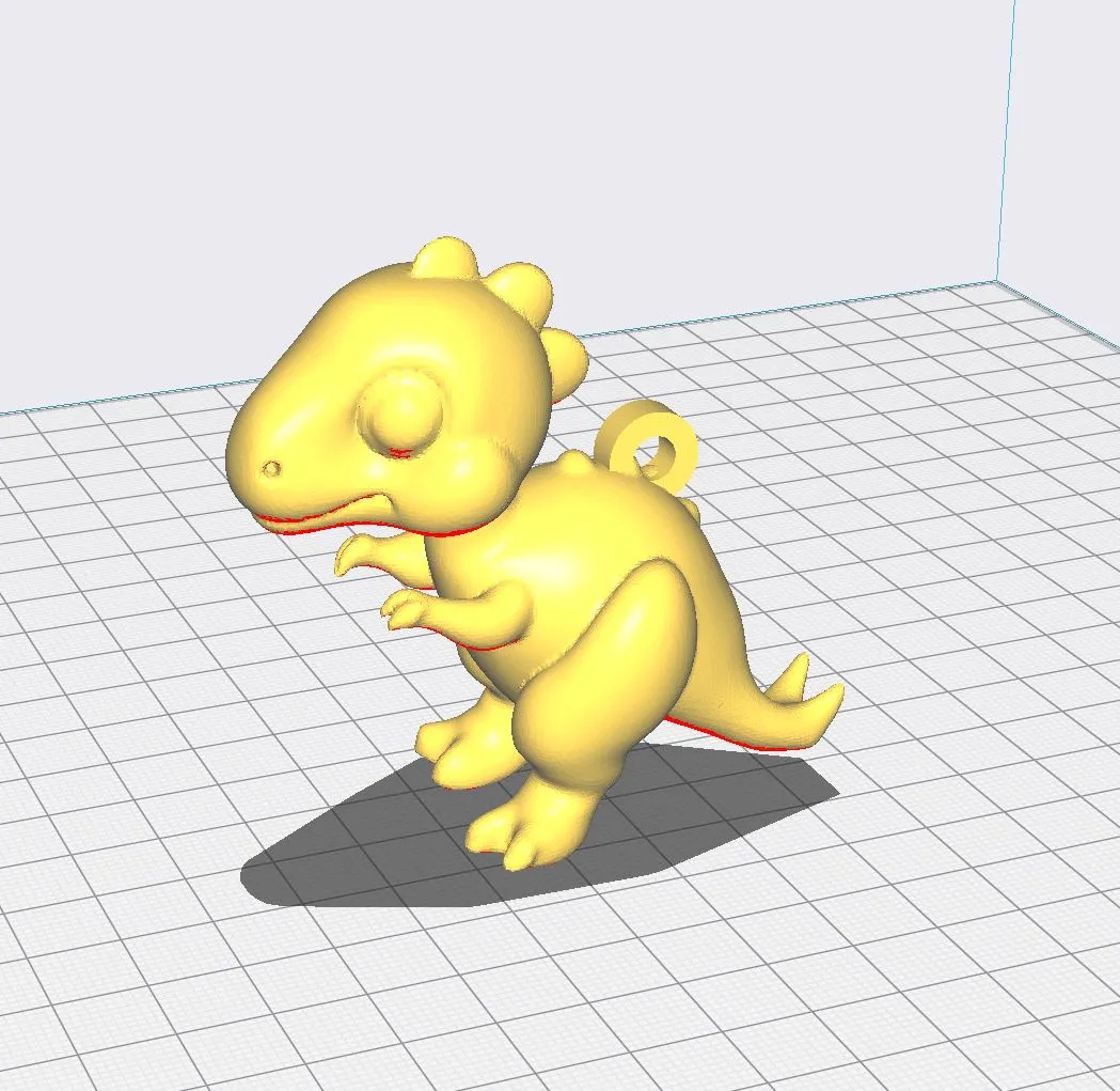 3D Printer Files | 3MF File | Cute dinosaur Keychain | Creality Cloud