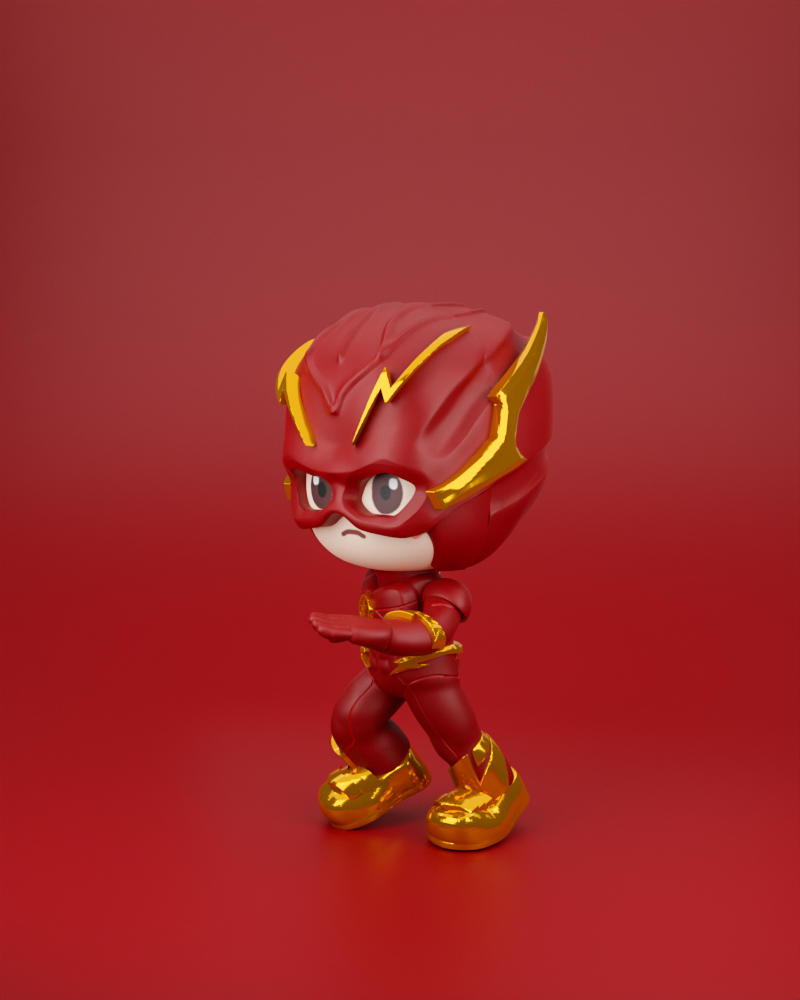 THE FLASH : THE FLASH CHIBI | 3D models download | Creality Cloud