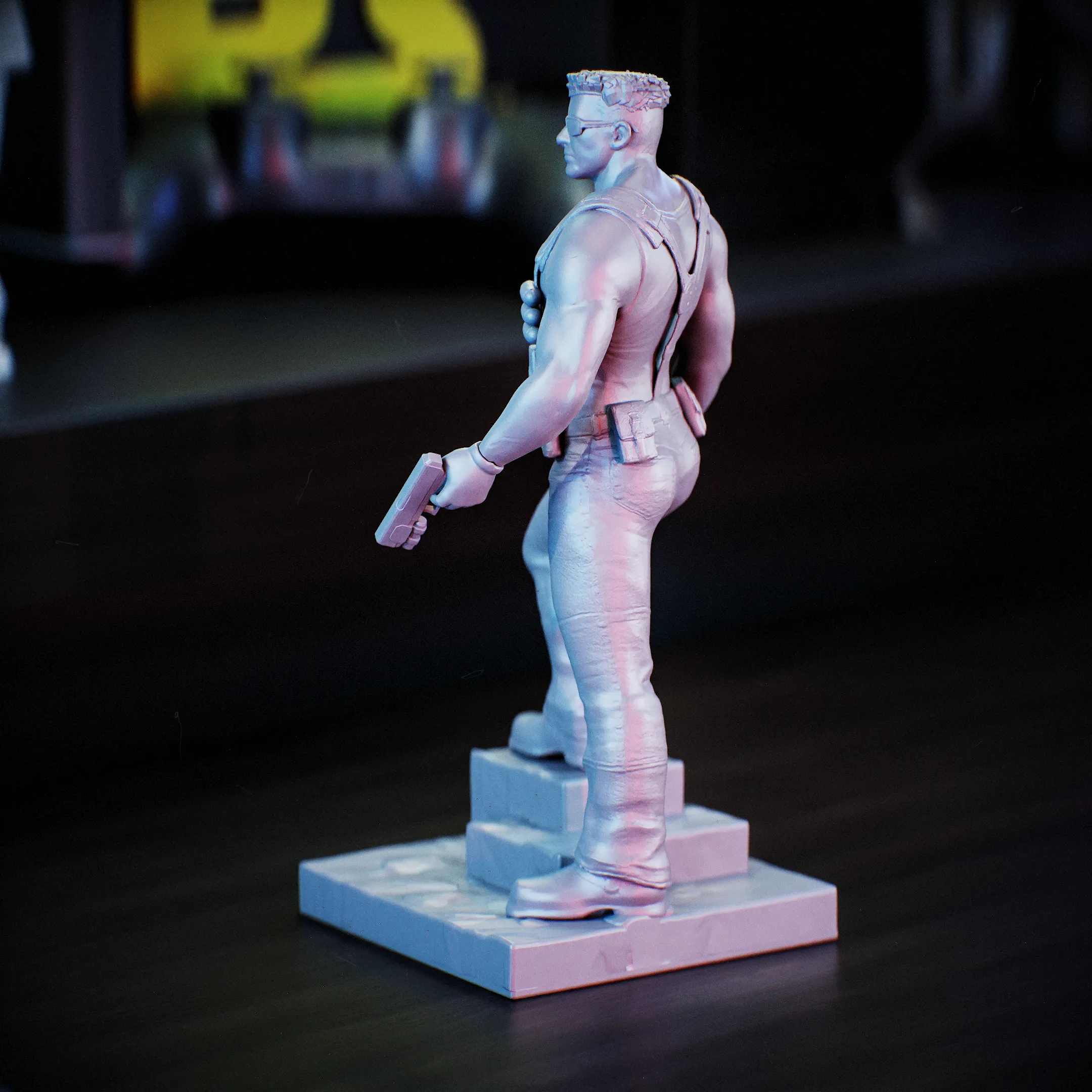 Free Characters & Creatures STL Download - Duke Nukem 30cm separated by ...