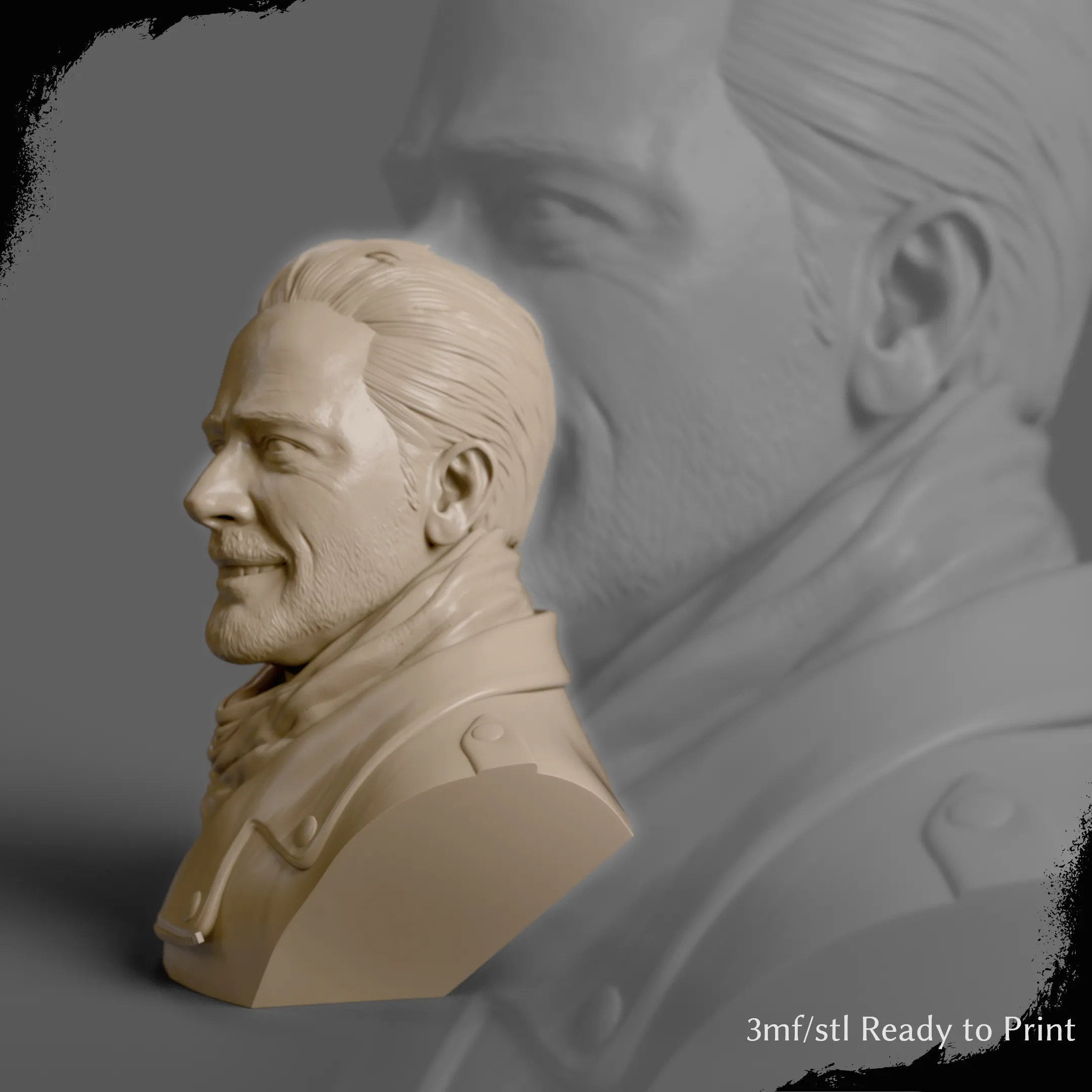 3D Printer Files | 3MF File | Negan Bust | Creality Cloud