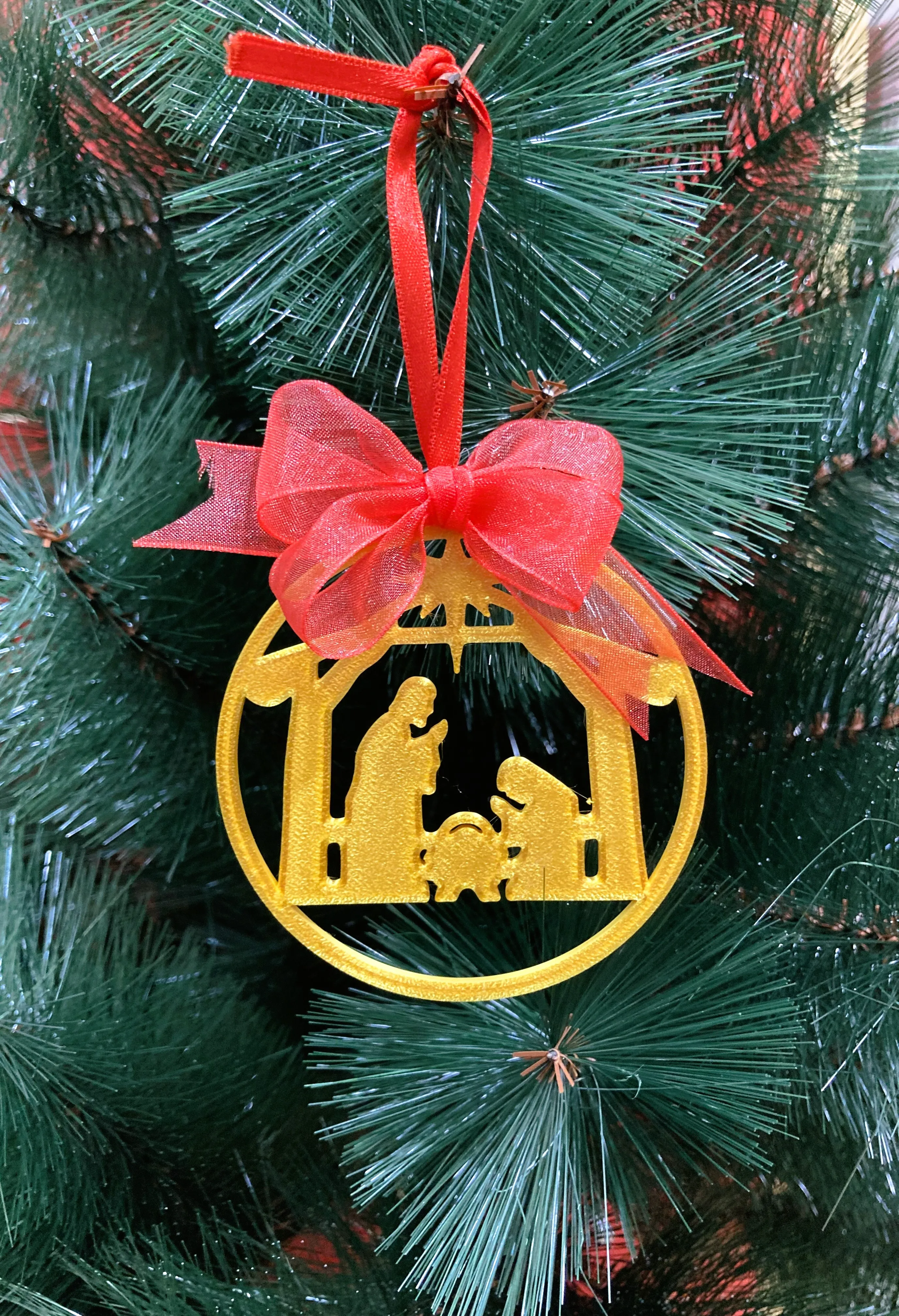 3D Printer Files | 3MF File | Jesus birth christmas tree ornament ...
