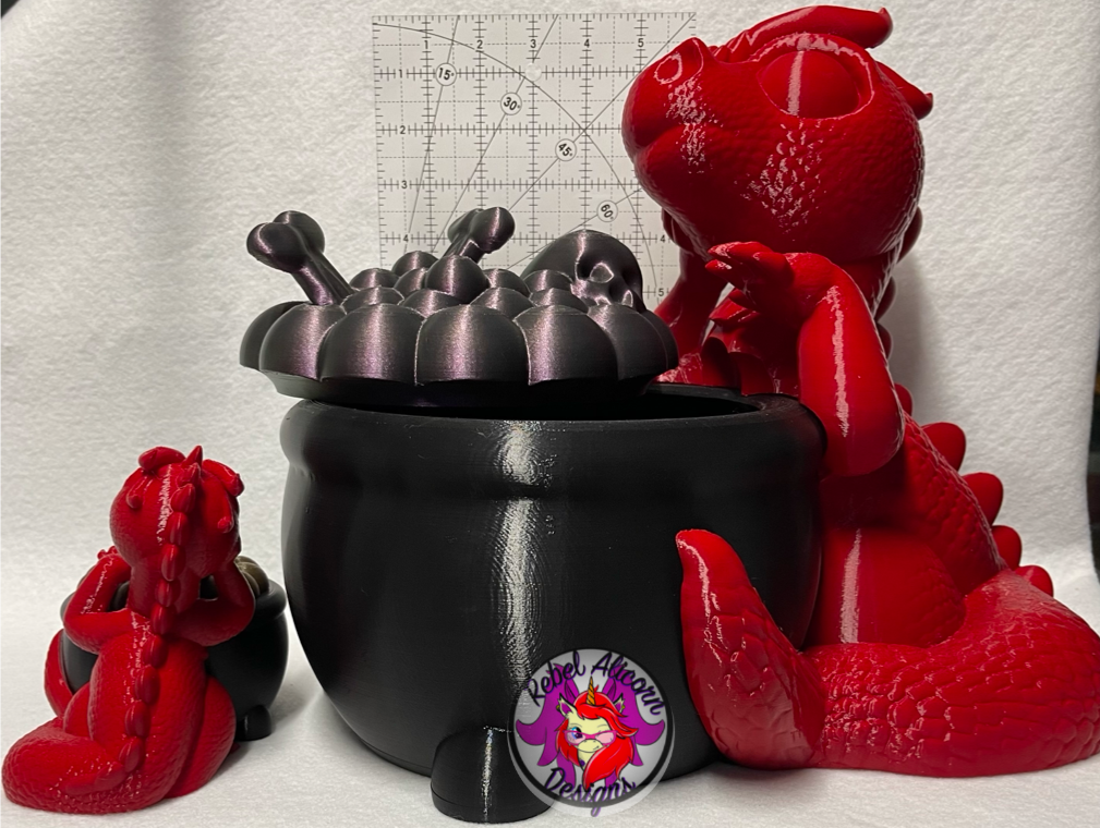 Dragon Cauldron Candy Dish | 3D models download | Creality Cloud