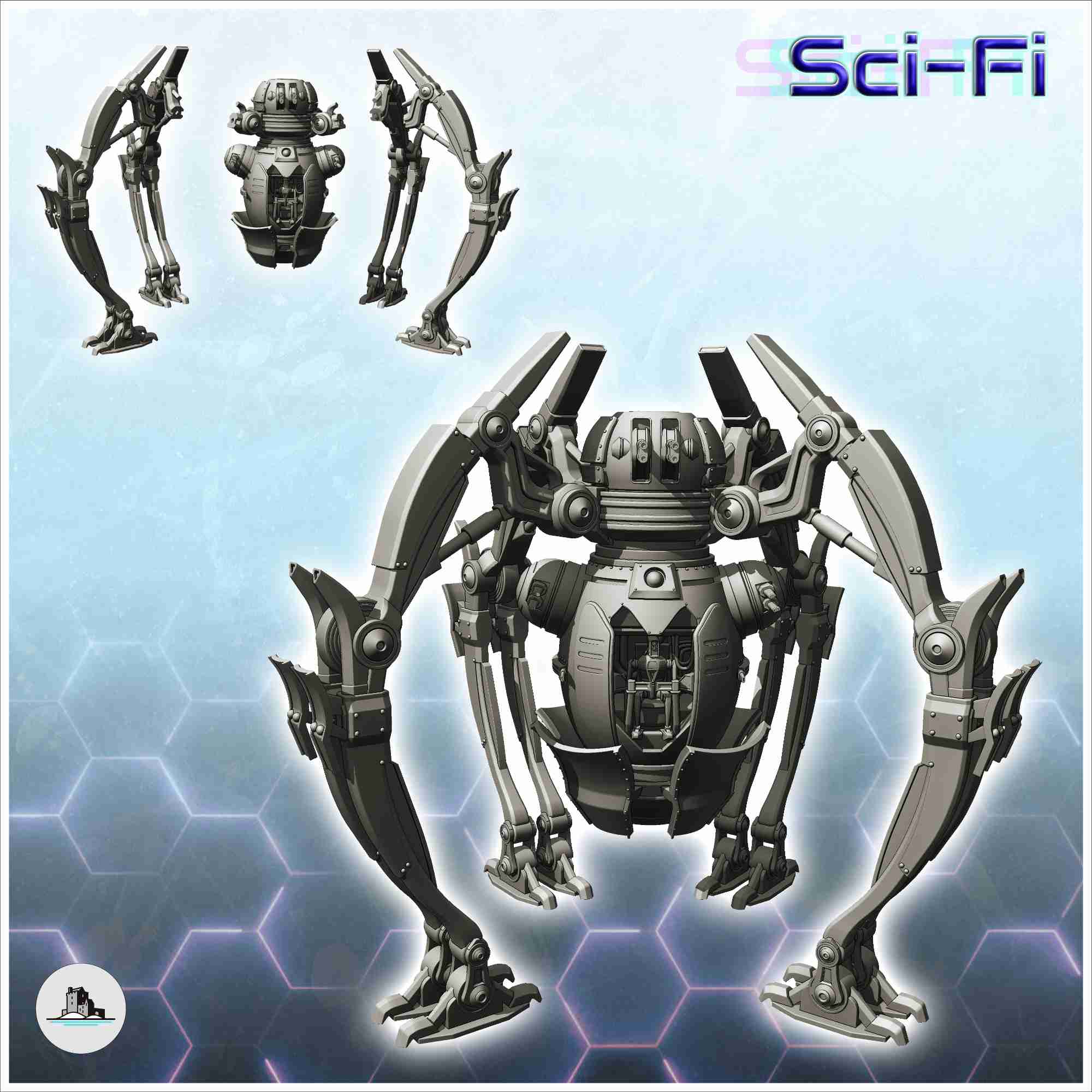 Eerin combat robot (24) - miniatures w40k scifi warhammer te | 3D ...