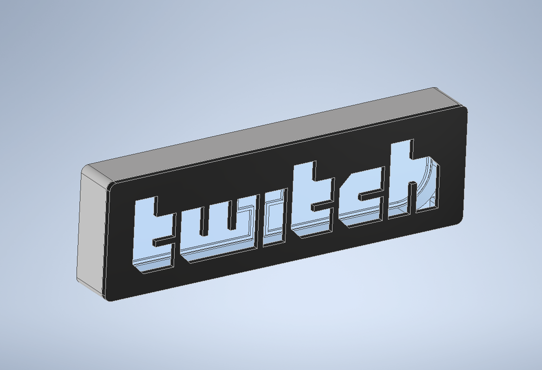 Twitch Led Sign | 3D models download | Creality Cloud