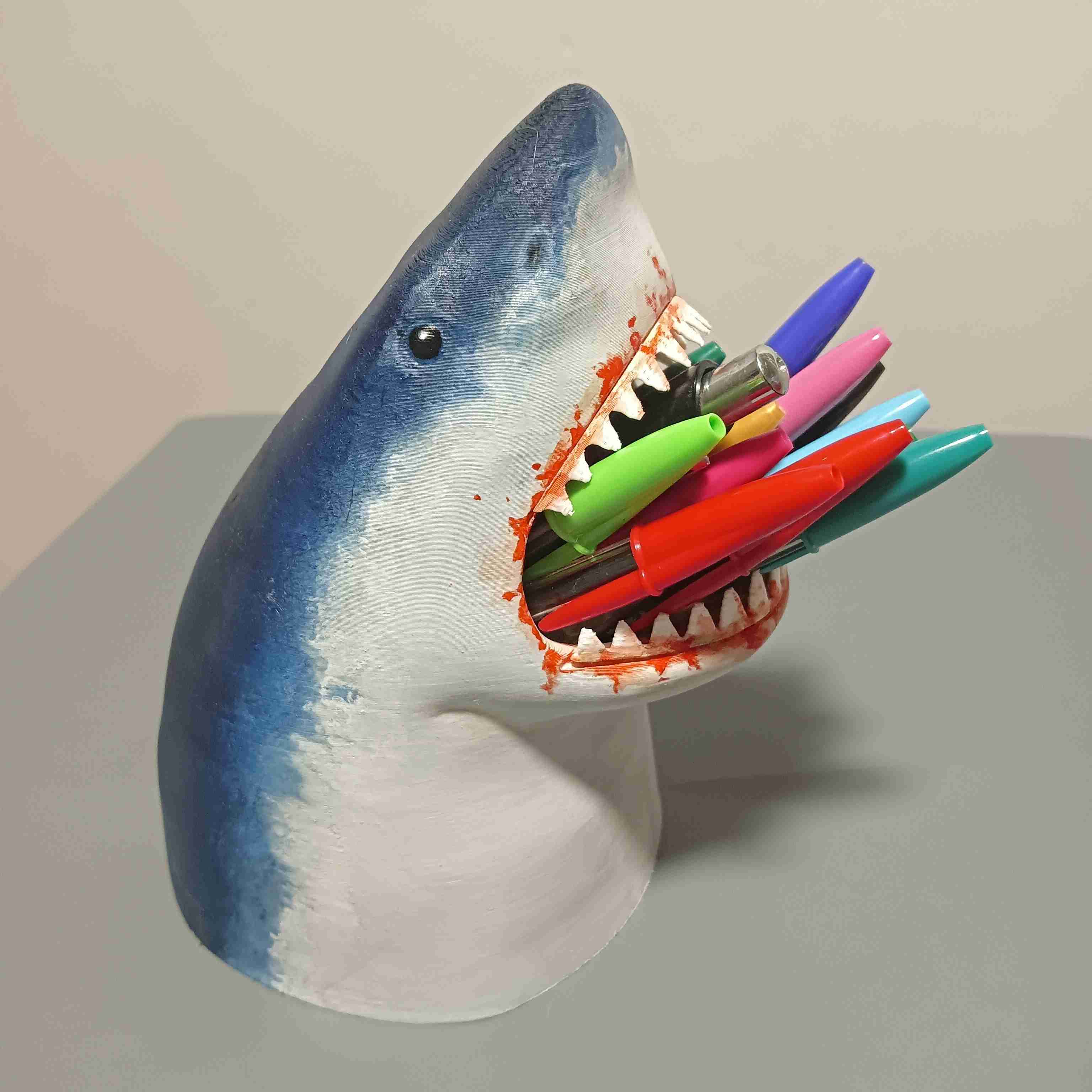 SHARK HEAD PENCIL HOLDER | 3D models download | Creality Cloud