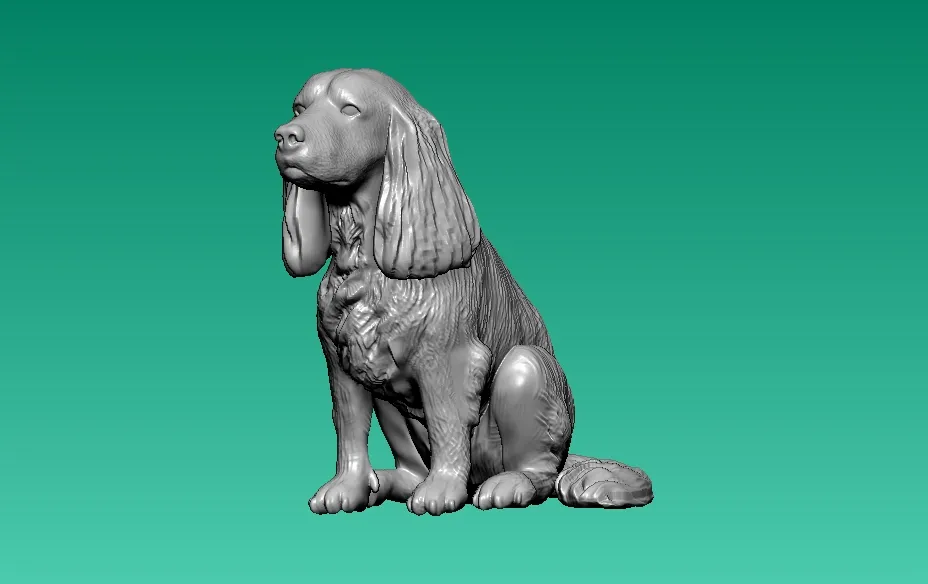 Characters & Creatures STL Download - Dash - cocker - spaniel model ...