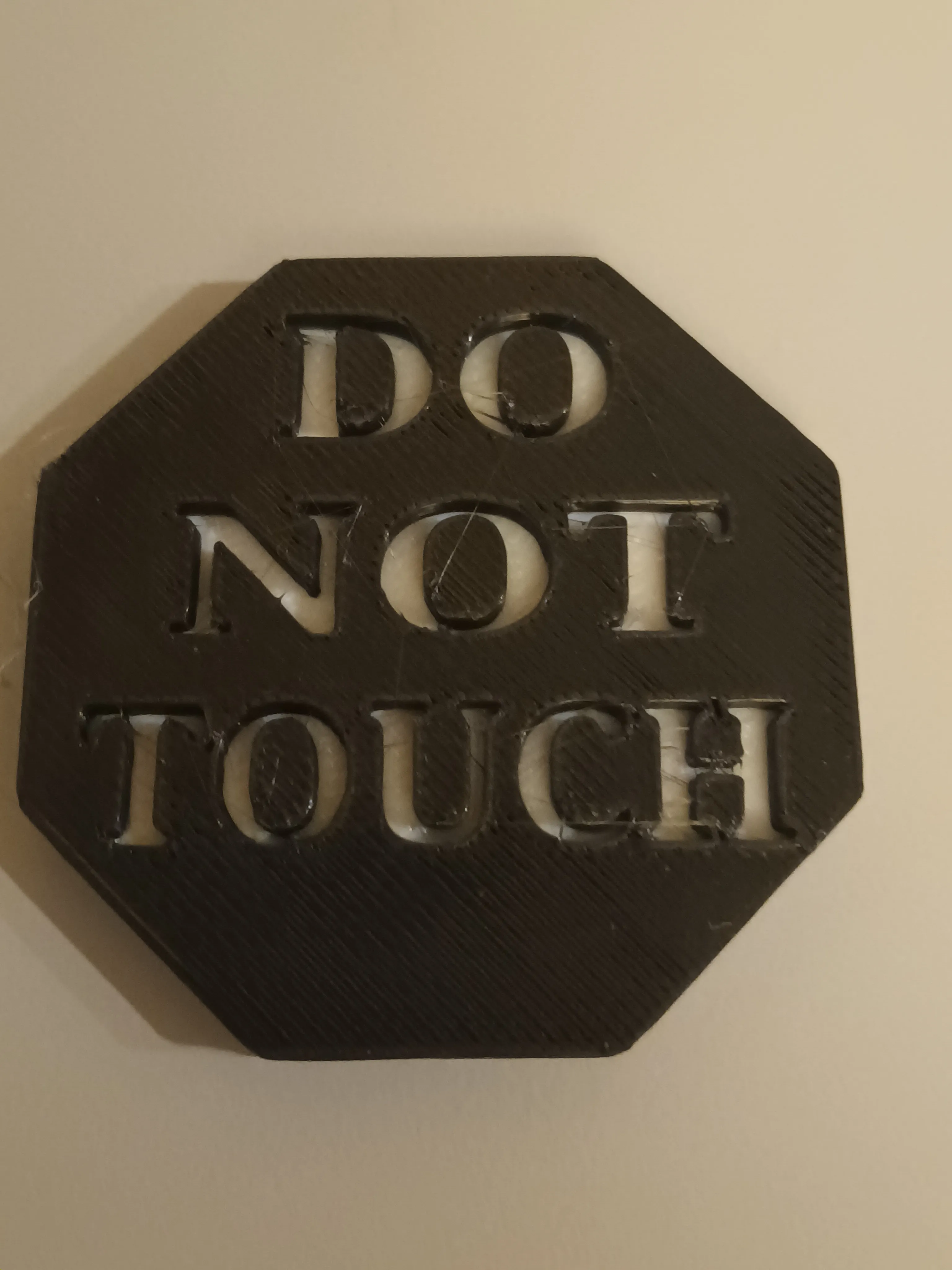 3D Printer Files | 3MF File | Do Not Touch Stop Sign | Creality Cloud