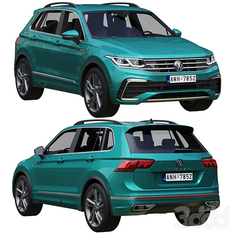 Vehicles & Machinery STL Download - Volkswagen Tiguan 2021by Davron