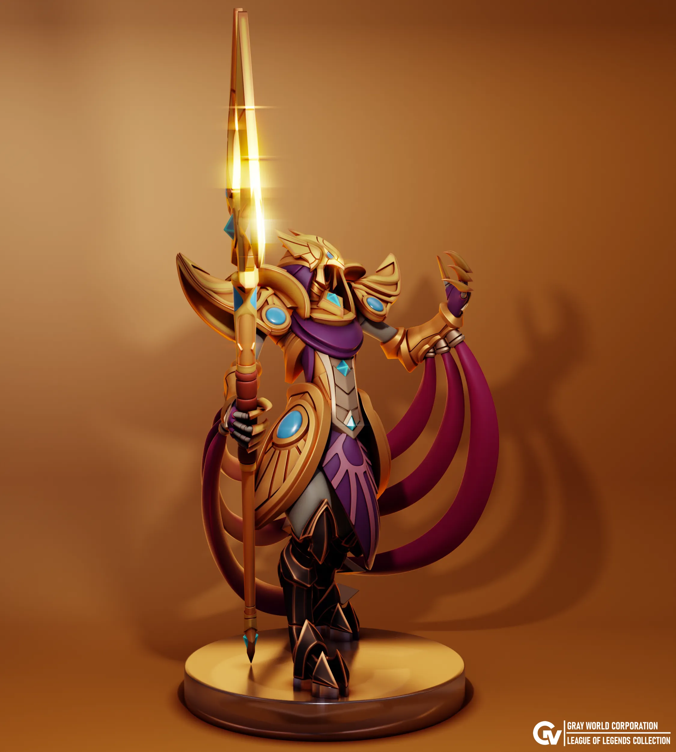 Characters & Creatures STL Download - Azir | League of Legendsby Gray ...
