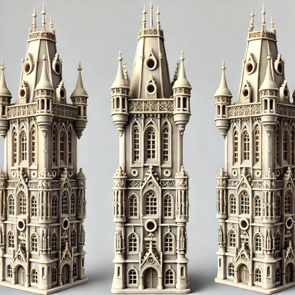 3D Printer Files | 3MF File | Gothic Tower inspired in Prague's ...