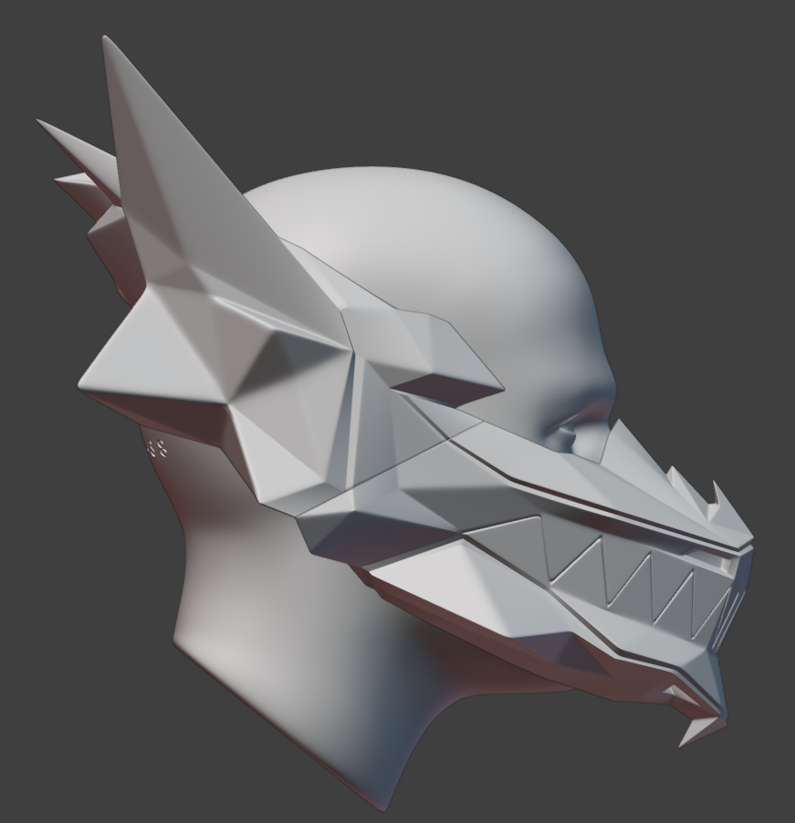 Mecha Dragon Mask | 3D models download | Creality Cloud