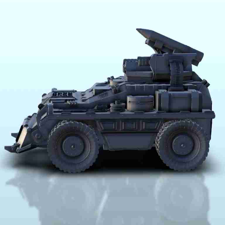 SF missile-launcher on wheels 30 - sci-fi science fiction fu | 3D ...