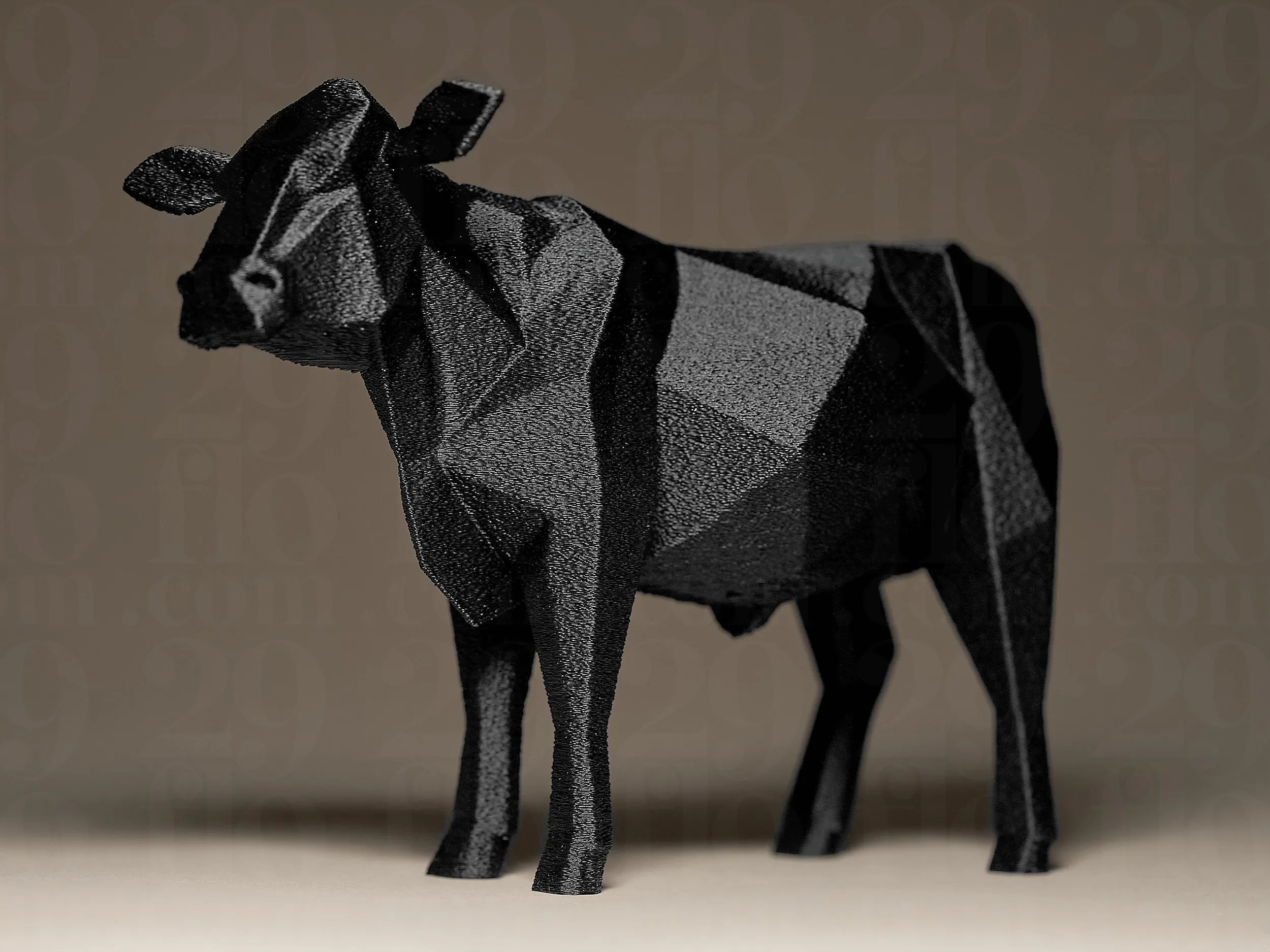 3D Printer Files | 3MF File | Geometric COW Figurine | Creality Cloud