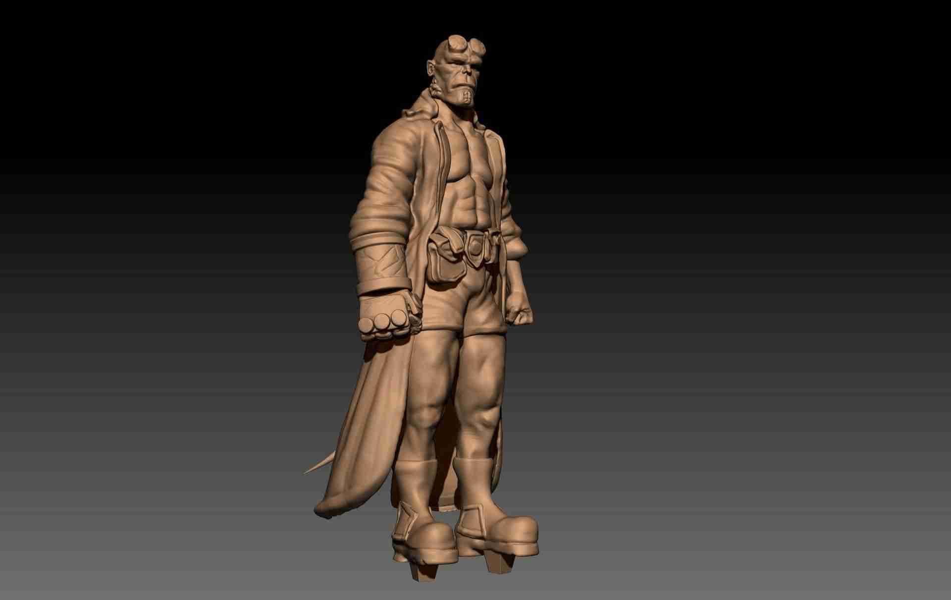 Hellboy Miniature 3D print model | 3D models download | Creality Cloud