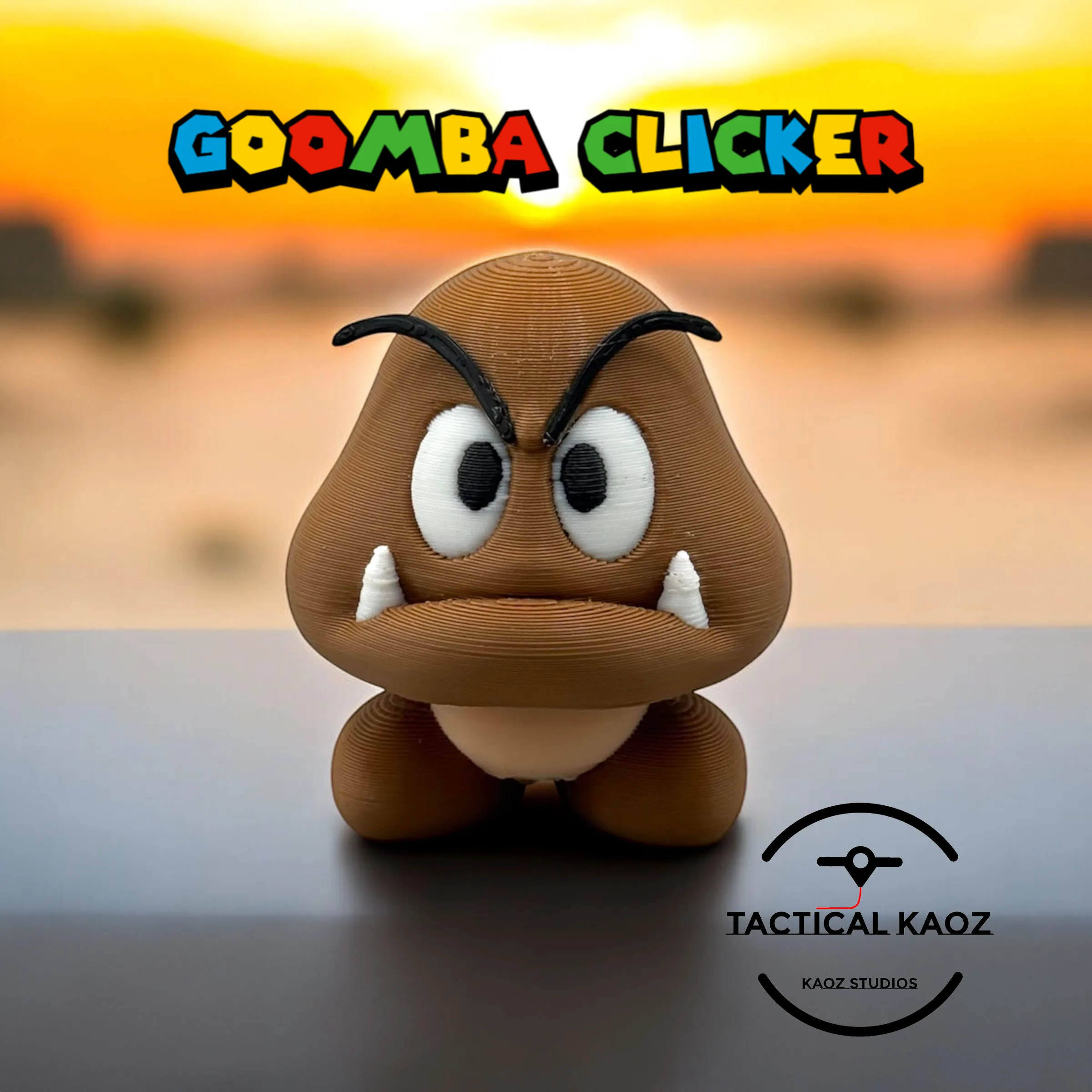 Other STL Download - Goomba Fidget Clicker - Keychainby tacticalkaoz