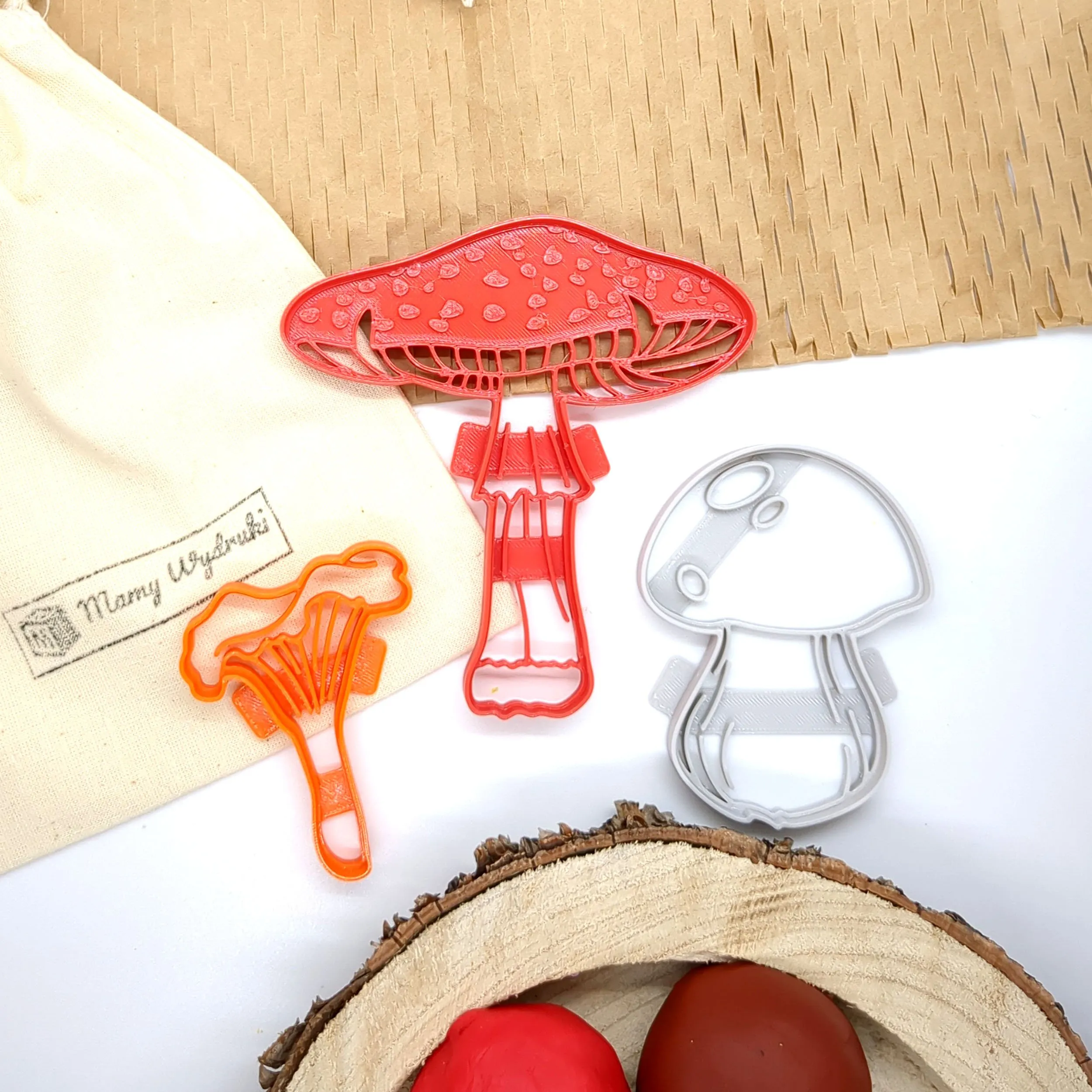 3D Printer Parts STL Download - Forest Mushrooms - Cutter setby Mamy ...