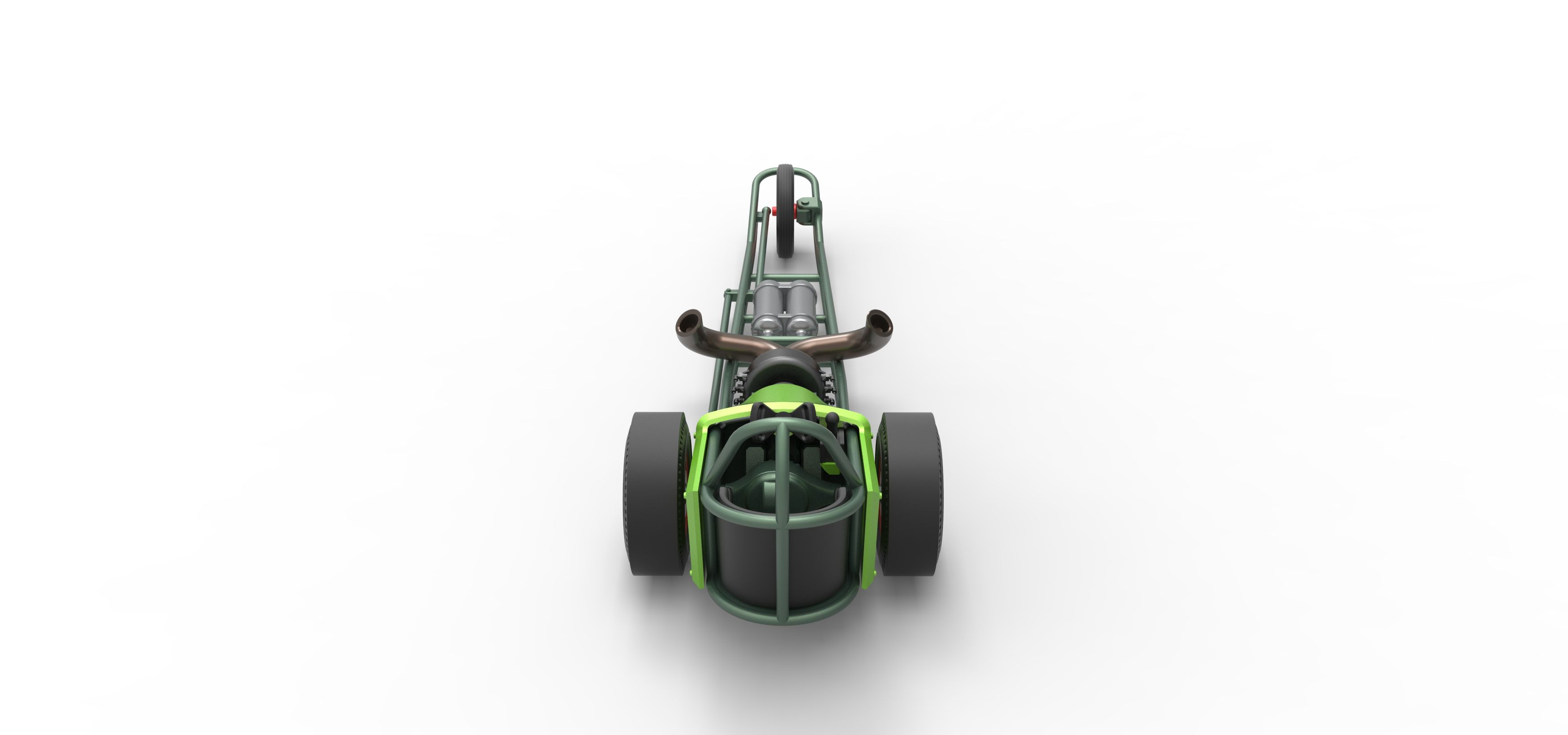 Three wheeled dragster with Turbonique Rocket Turbine 1:25 | 3D models ...
