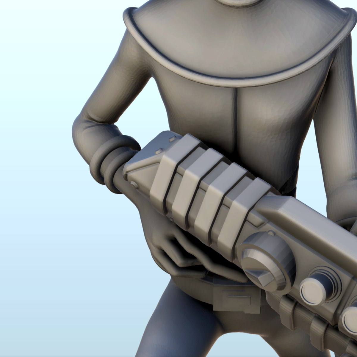 Alien with laser assault rifle (12) (+ pre-supported version | 3D ...