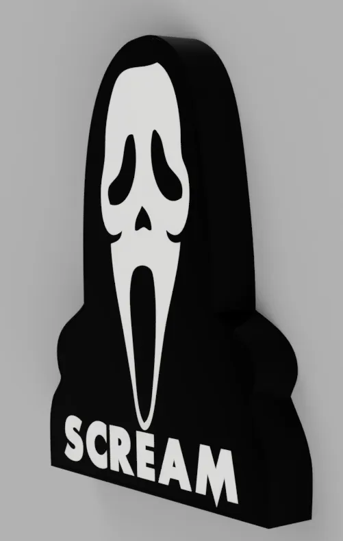 3D Printer Files | 3MF File | LIGHTBOX SCREAM | Creality Cloud