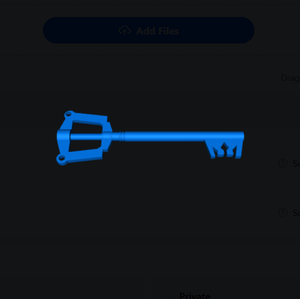 key blade keychain | تحميل نماذج ثلاثية الابعاد | Creality Cloud