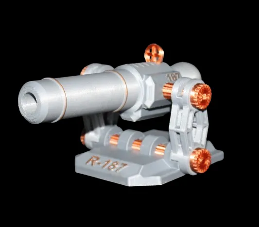 Props & Terrain STL Download - Functional Mini Cannon - Spring Designby ...