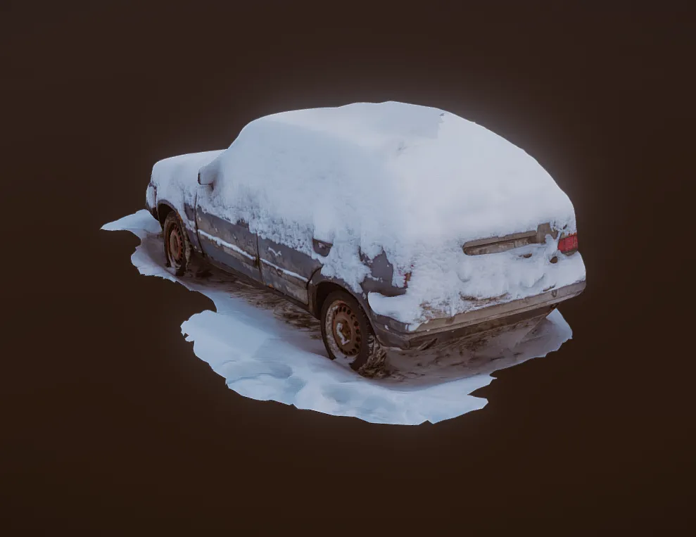 Abandoned Snow Car | 3D models download | Creality Cloud