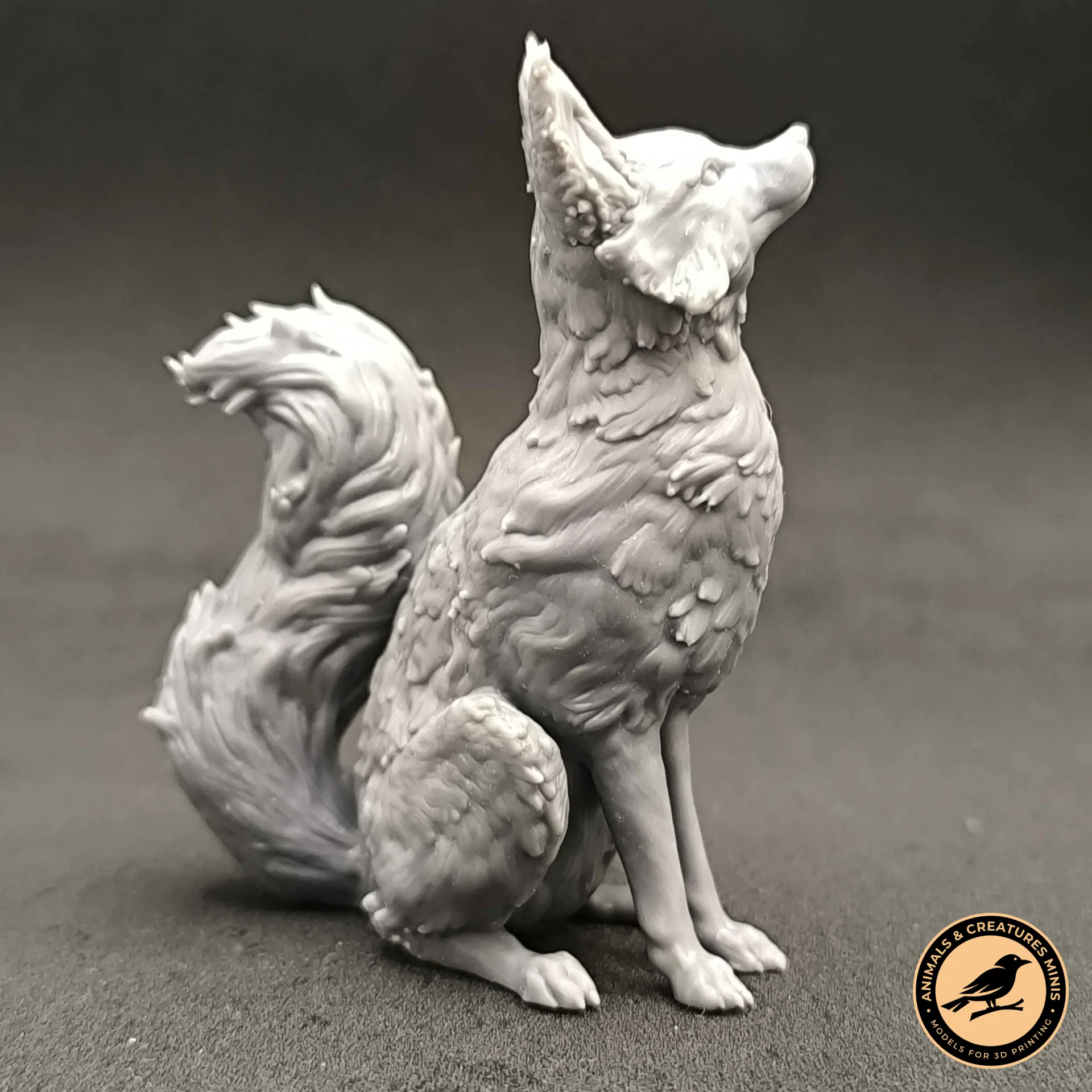 Characters & Creatures STL Download - Sitting foxby YellowDay