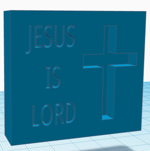Jesus is Lord Sign | 3D models download | Creality Cloud