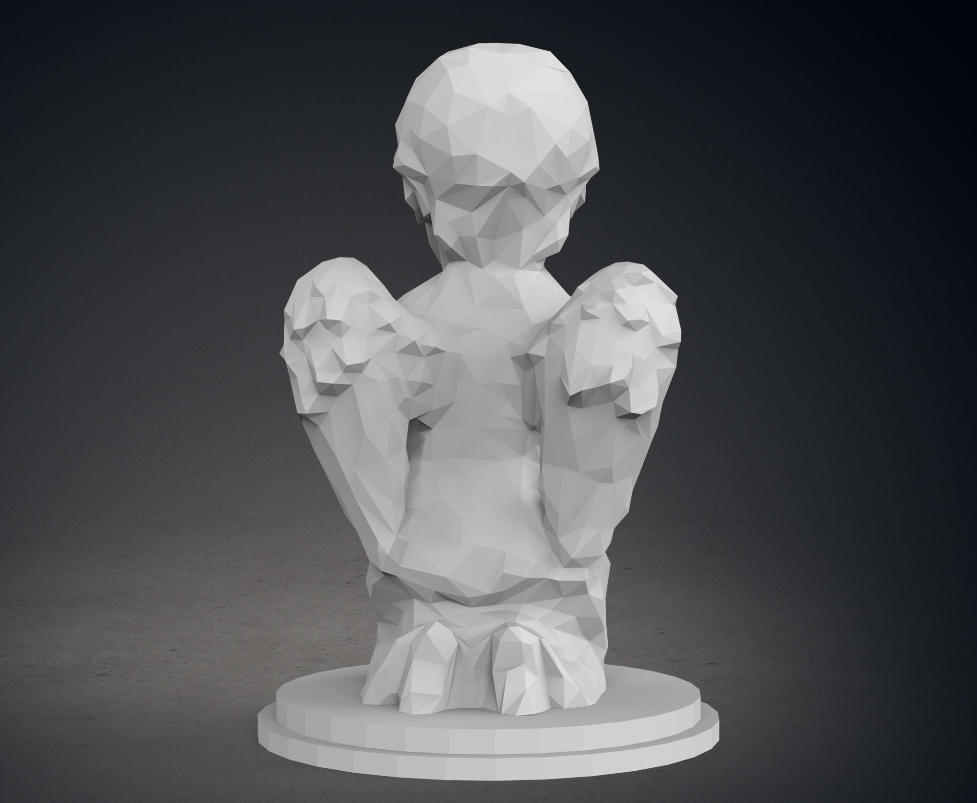 Low Poly Praying Angel | 3D models download | Creality Cloud