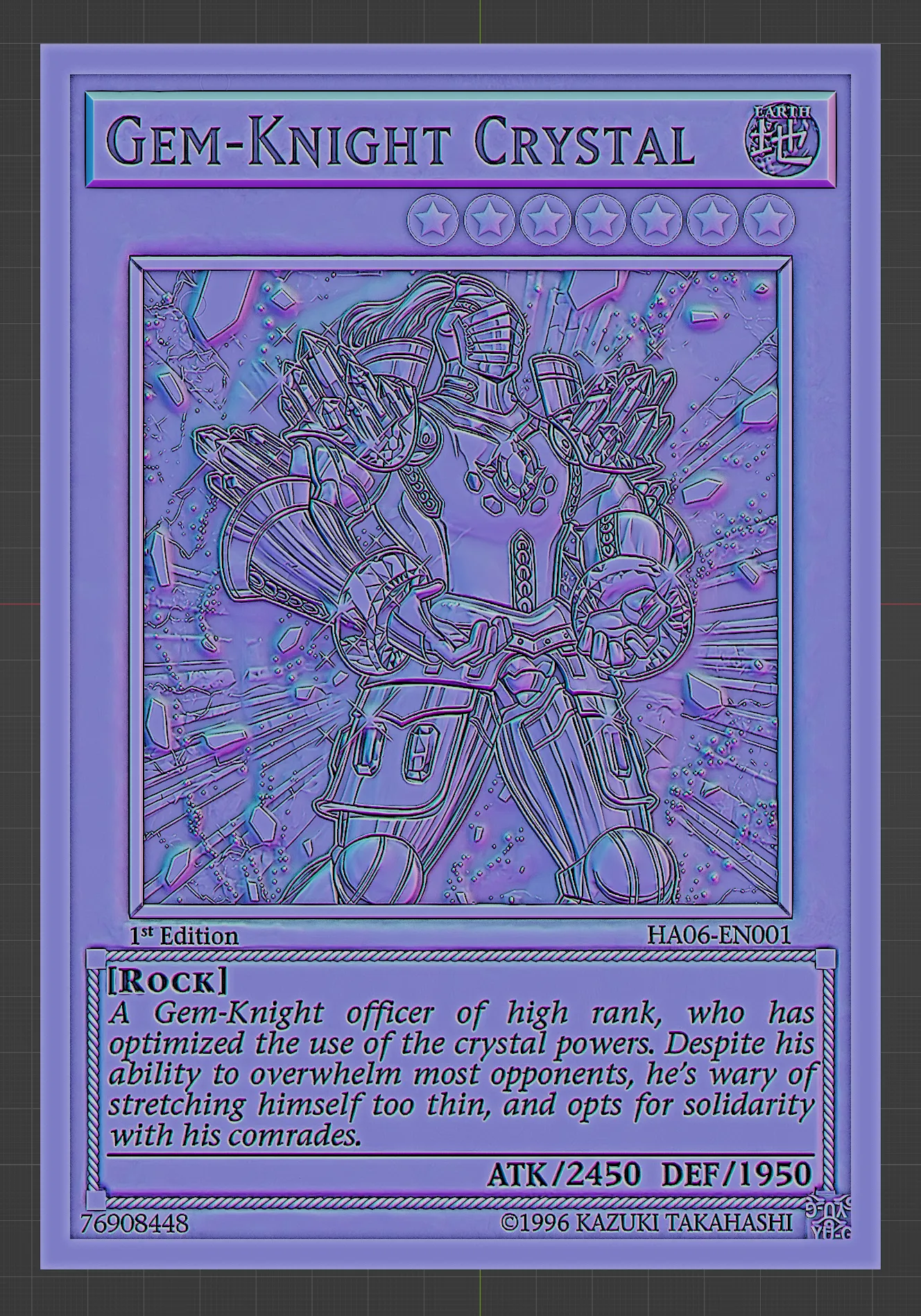 3D Printer Files | 3MF File | Gem-Knight Crystal - yu-gi-oh! | Creality ...