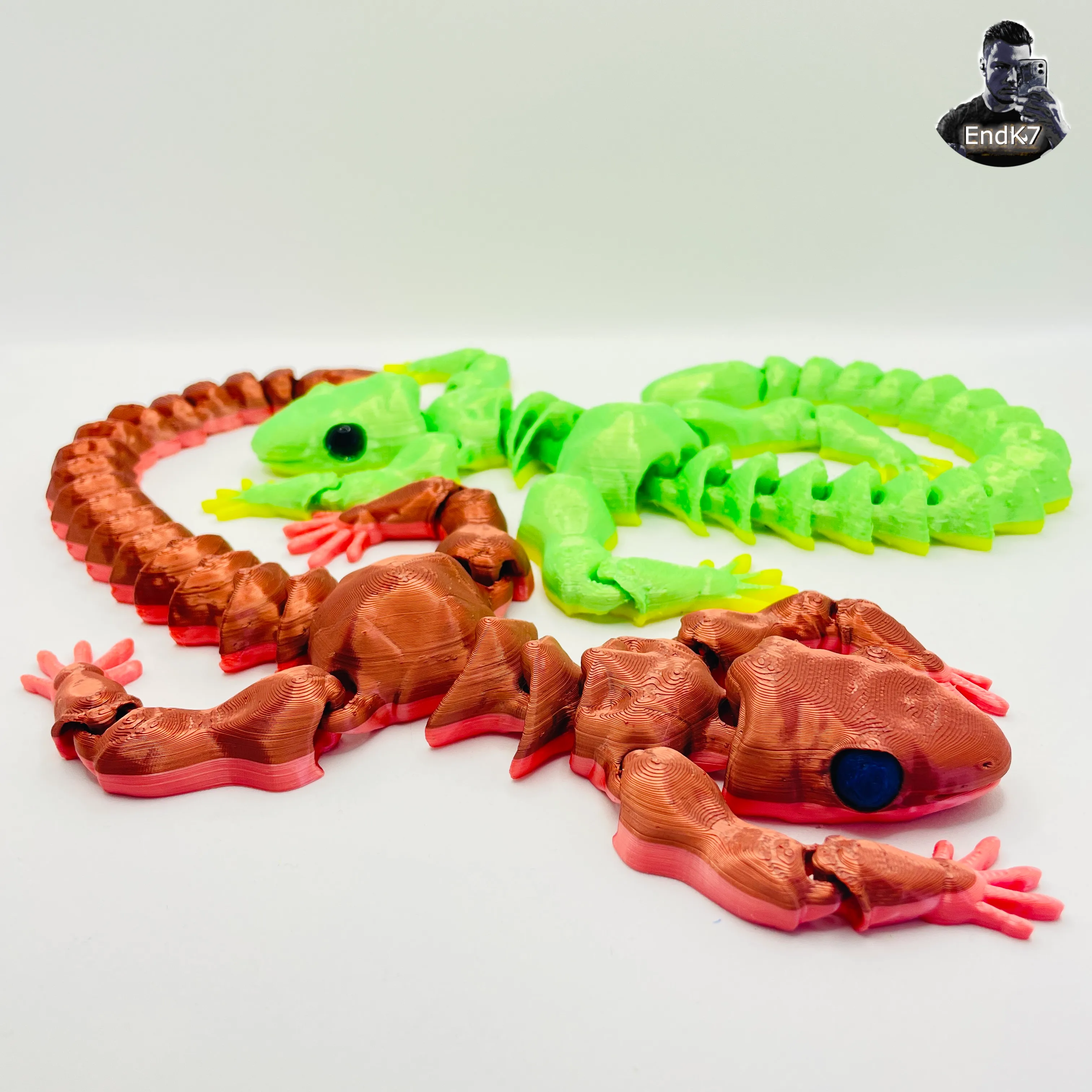 Other STL Download - Funny Lizard Gecko - Articulated - Print in ...