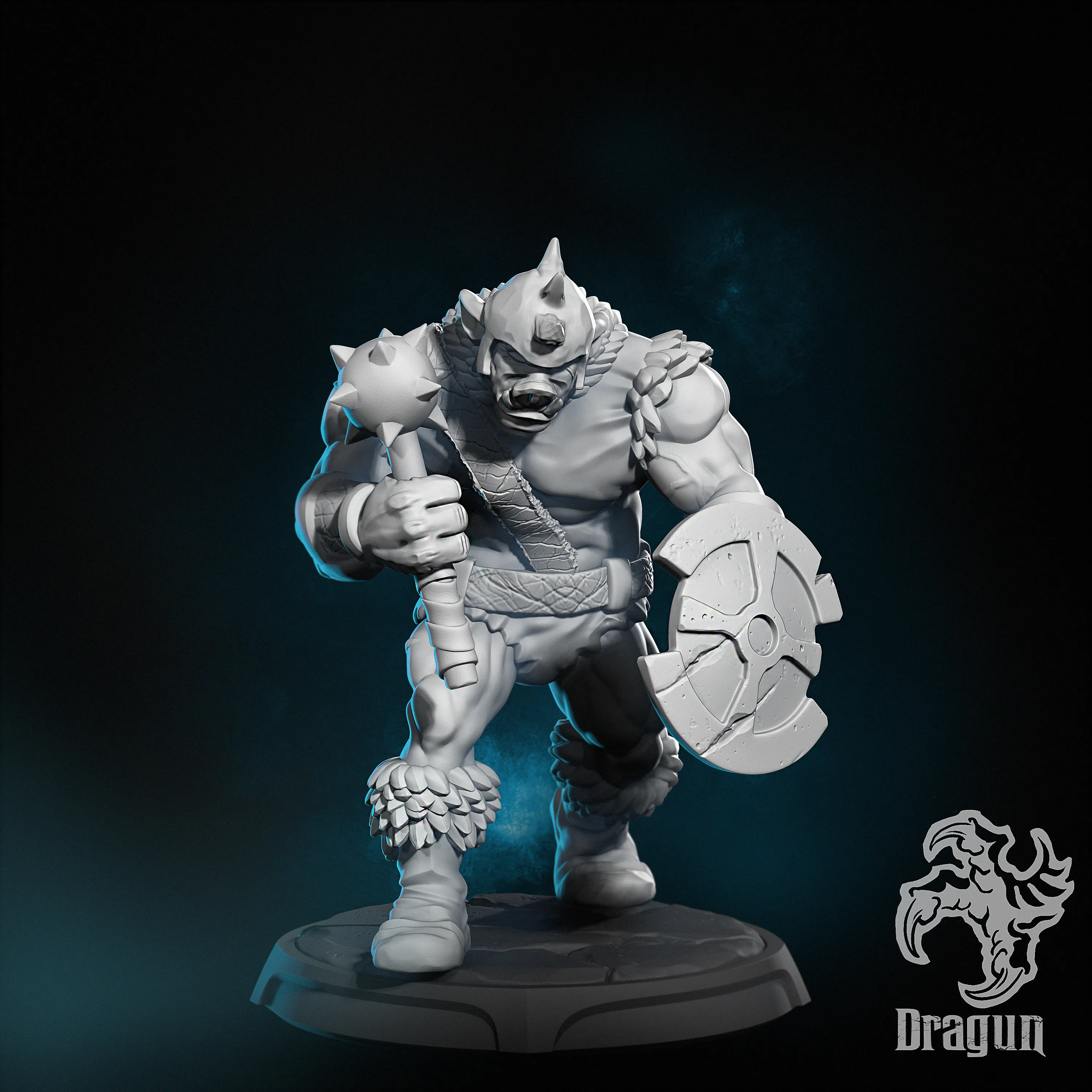 Characters & Creatures STL Download - Orc 3by Dragun Studios