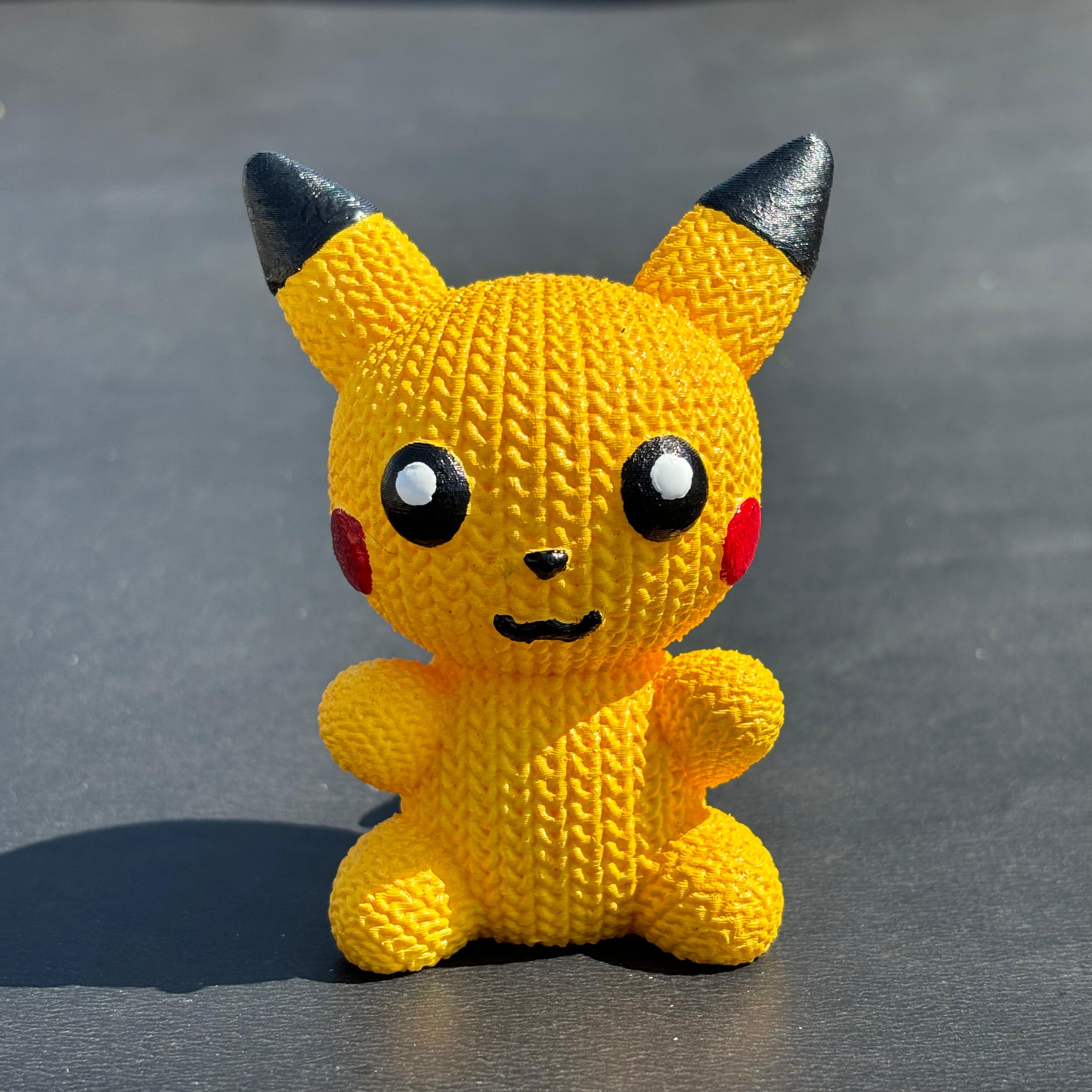 Knitted Pikachu | 3D models download | Creality Cloud