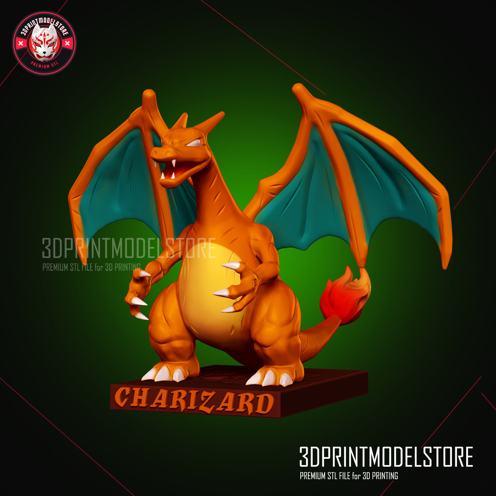 Charizard Pokemon Statue | 3D models download | Creality Cloud