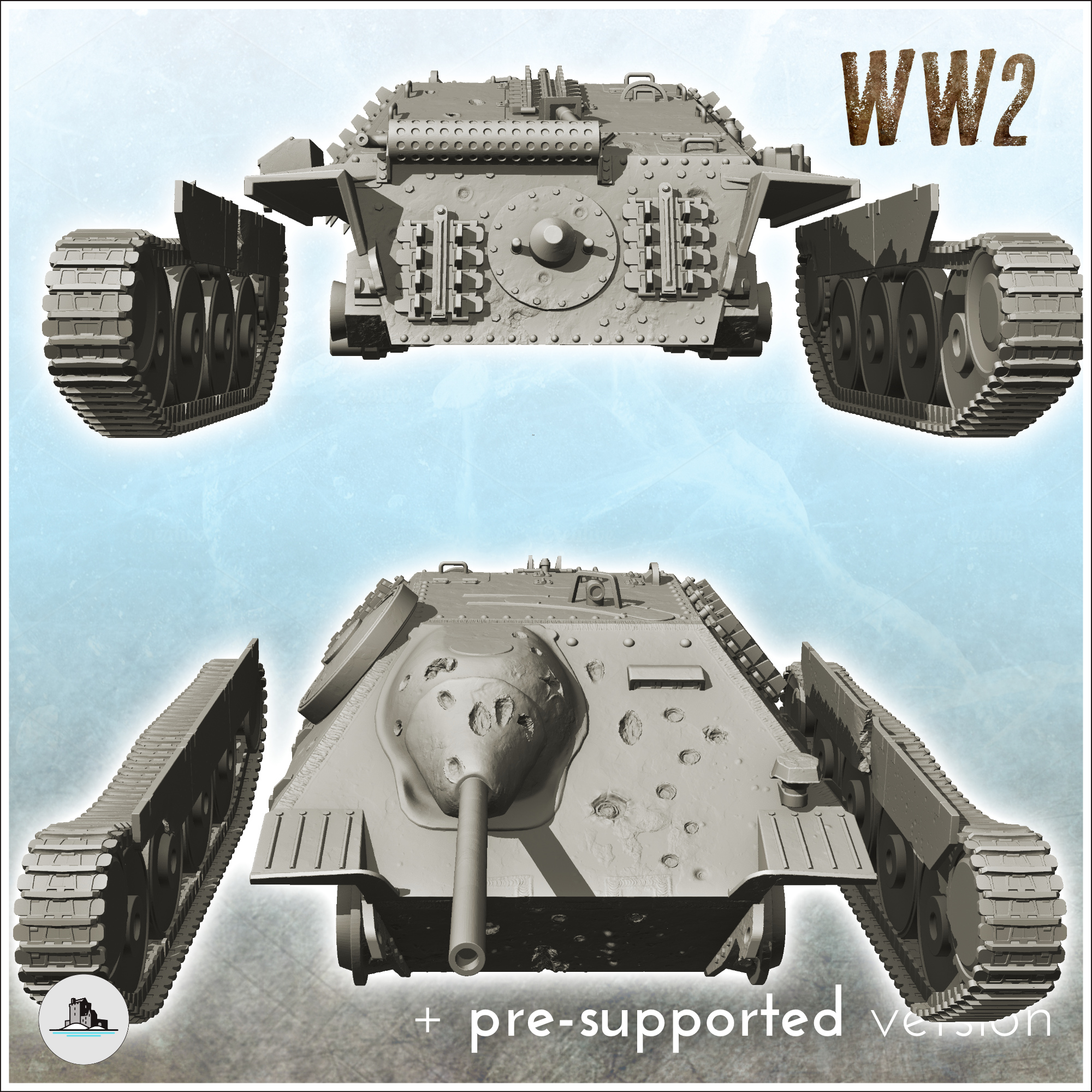 Jagdpanzer 38(t) Hetzer - WW2 German Flames War Bolt Action | 3D models ...