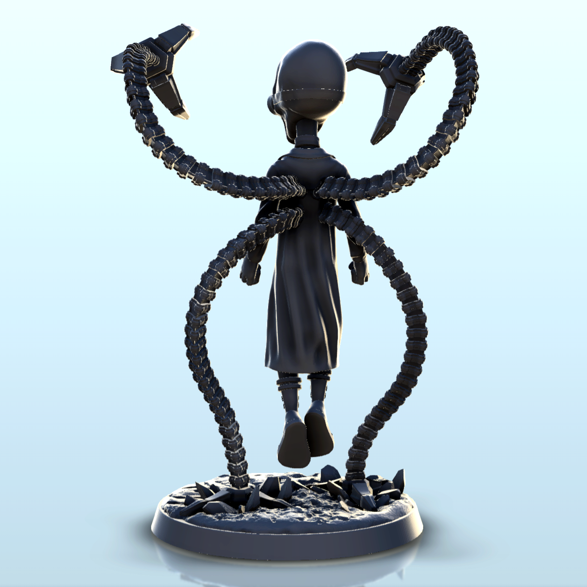 Alien Dr Octopus with glasses and claws (21) (+ pre-supporte | 3D models download | Creality Cloud