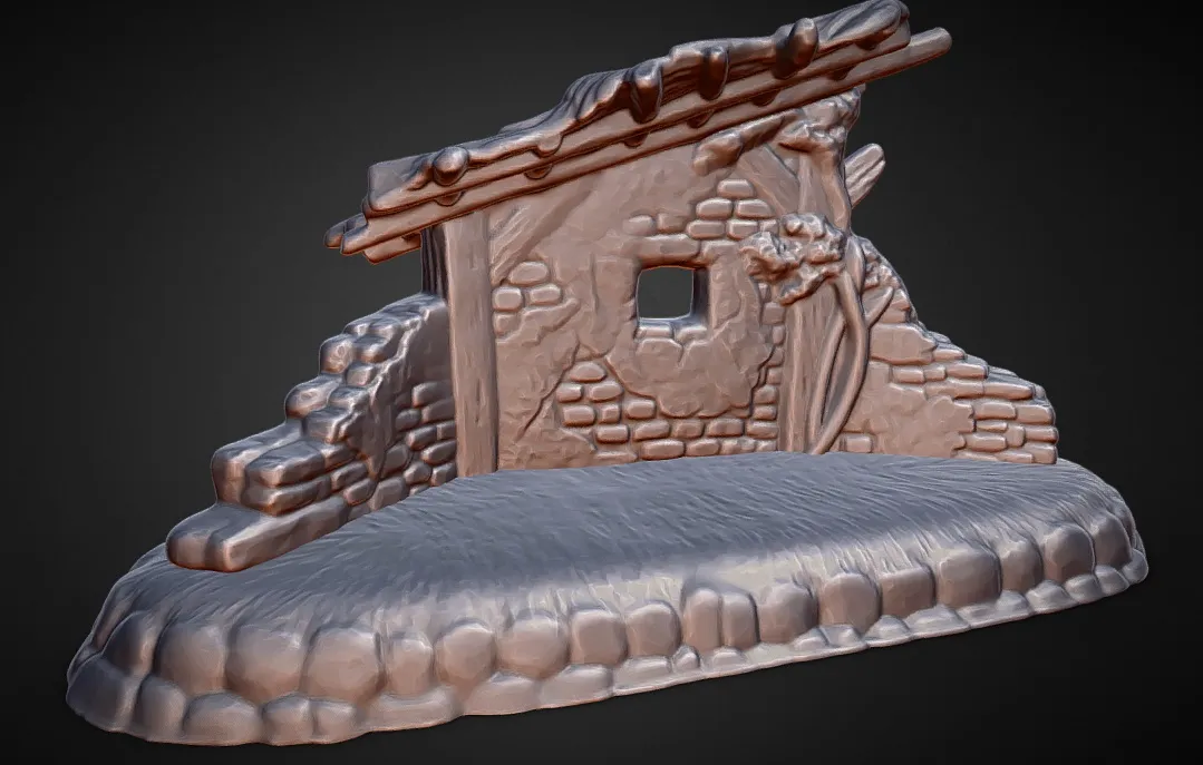 Other STL Download - Nativity Scene MANGERby celticverse