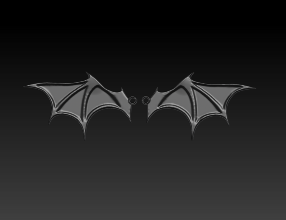 BAT WINGS EARRINGS. HALLOWEEN | 3D models download | Creality Cloud