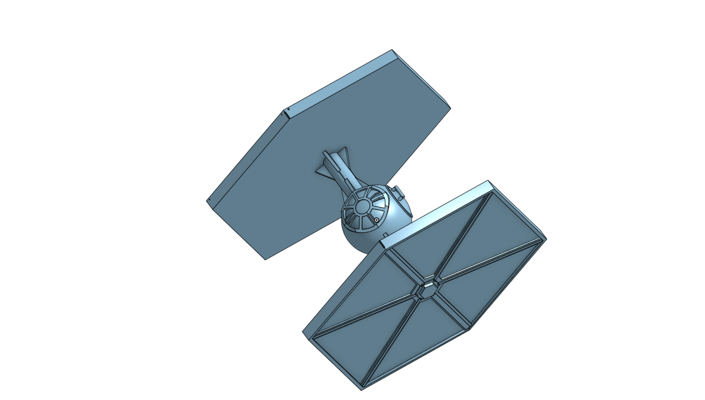 easy to print tie fighter | 3D models download | Creality Cloud