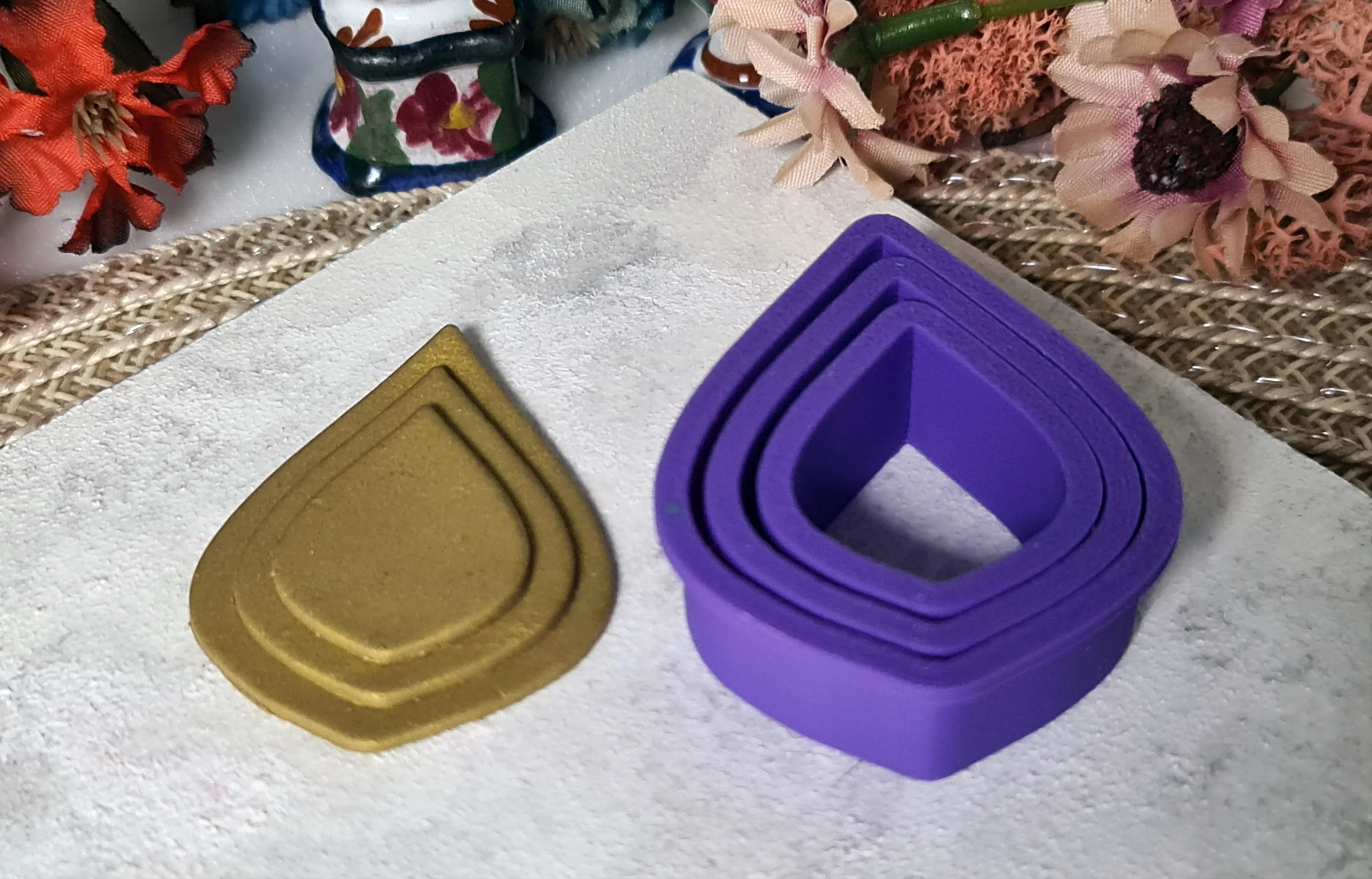 Ovoid earring or necklace cutter models for polymer clay | 3D models ...
