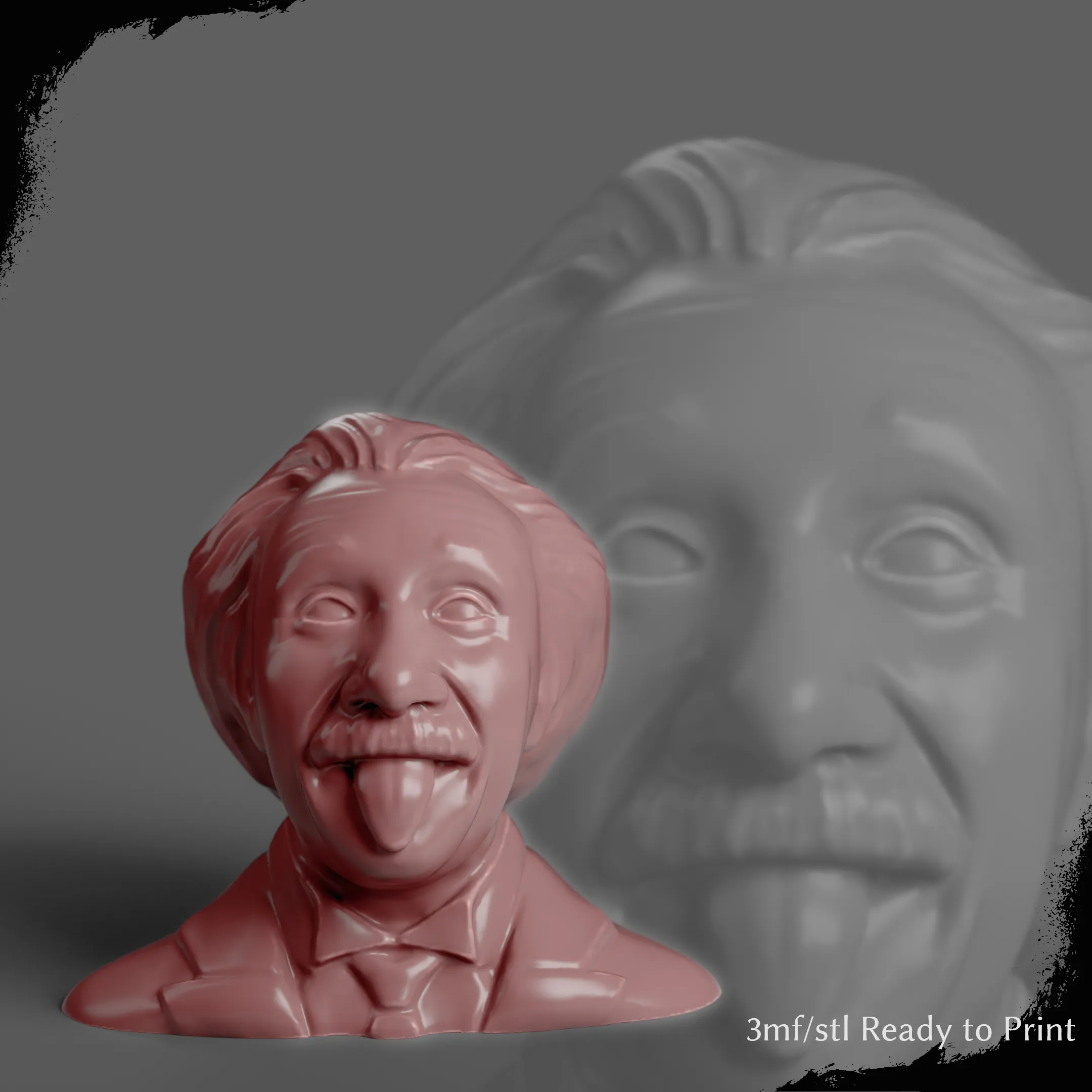 3D Printer Files | 3MF File | Einstein Bust | Creality Cloud