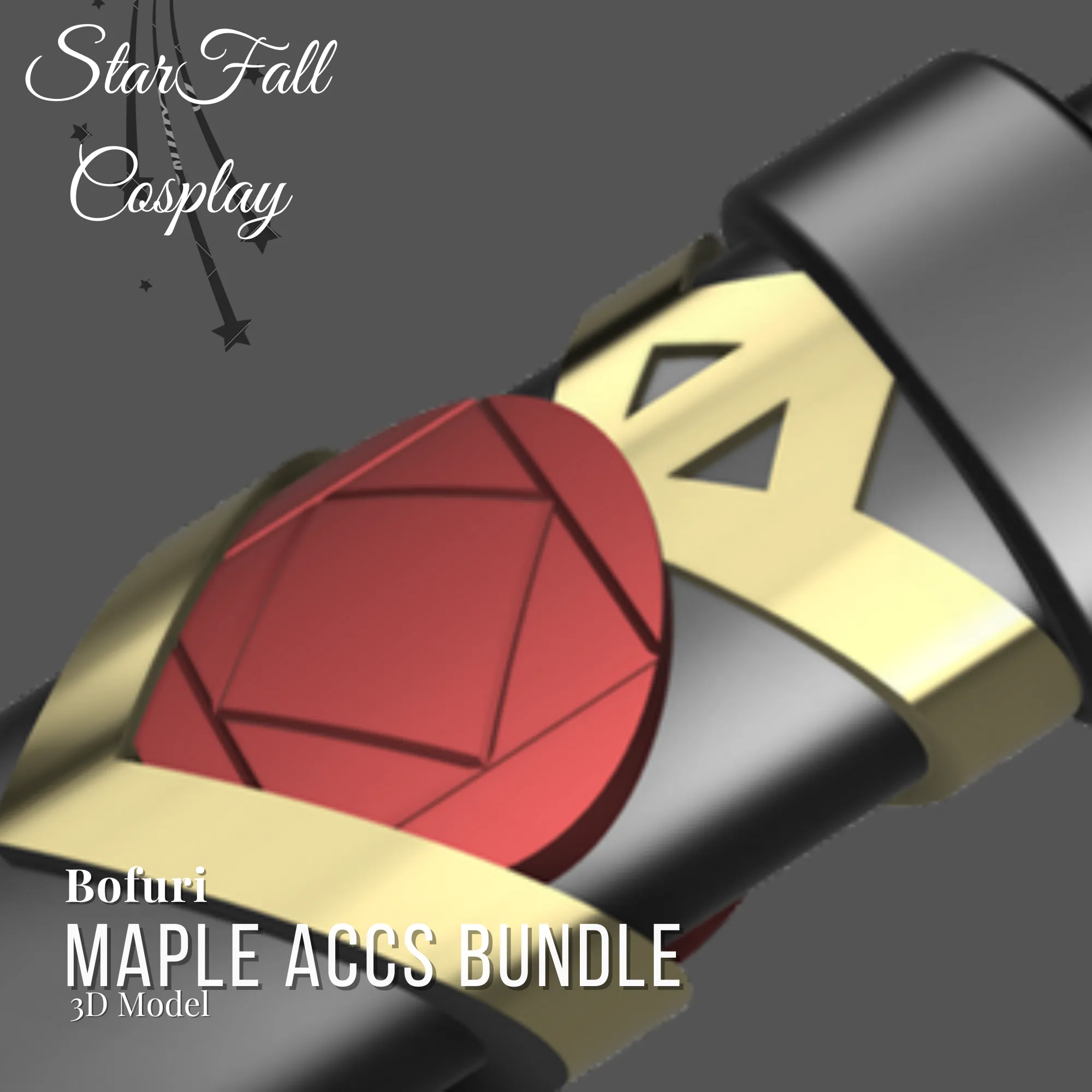Cosplay STL Download - Maple Accessory Bundle 3D Models Bofuri ...