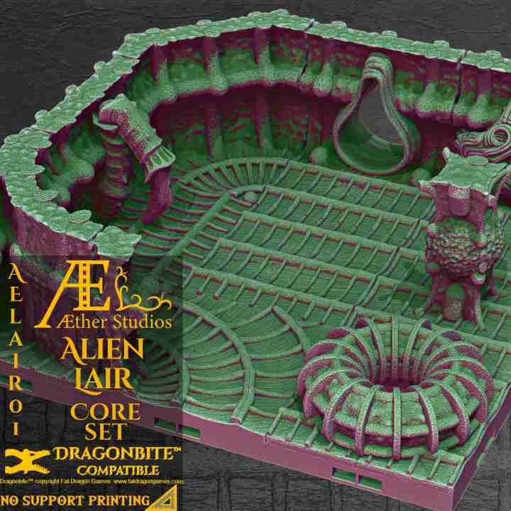 AELAIR01 - Alien Lair Core Set | 3D models download | Creality Cloud