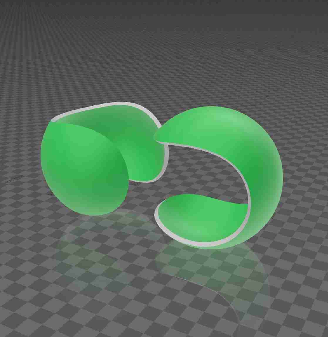 snap together Ball - tennisball-cut | 3D models download | Creality Cloud