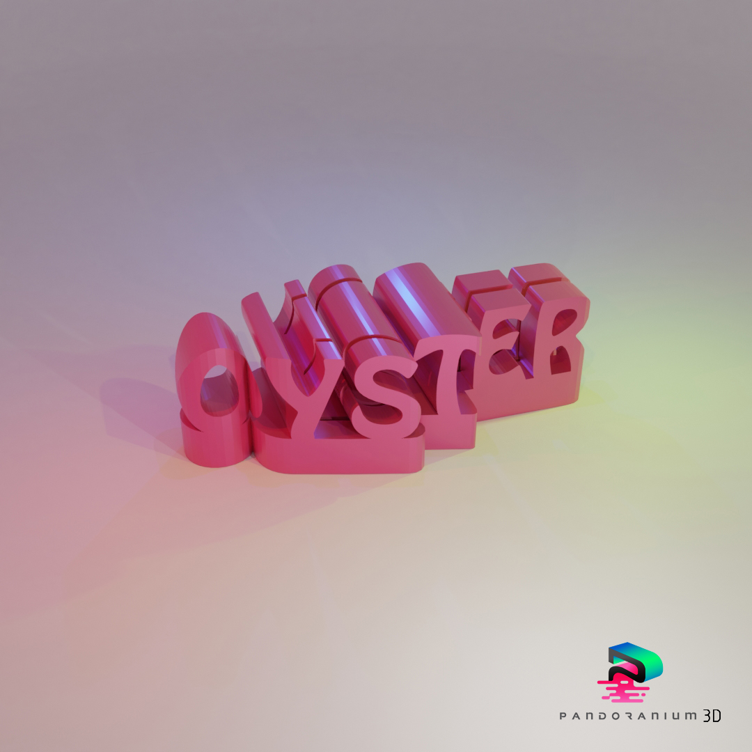 3D WORD SHAPE - WOMAN OYSTER | 3D models download | Creality Cloud