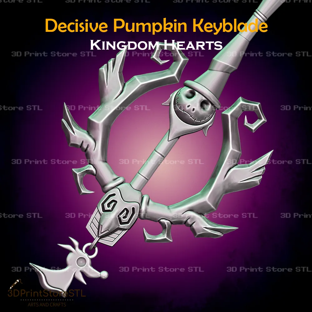 Decisive Pumpkin Keyblade Cosplay Kingdom Hearts - STL File | 3D models ...