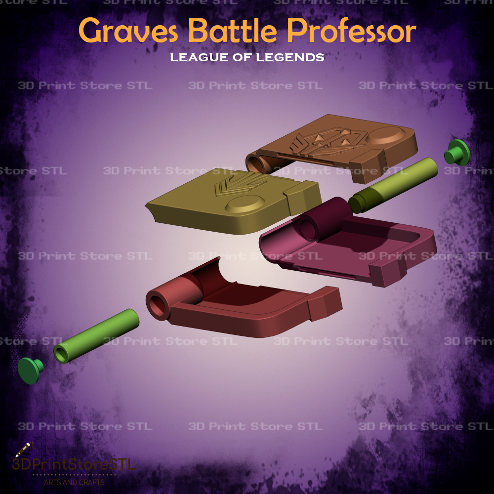 Graves Battle Professor Cosplay League of Legends - STL File | 3D ...