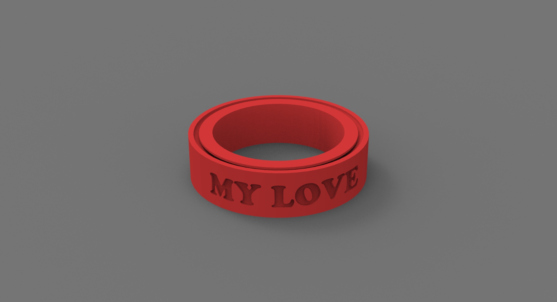 fidget ring "u are my love" | 3D models download | Creality Cloud