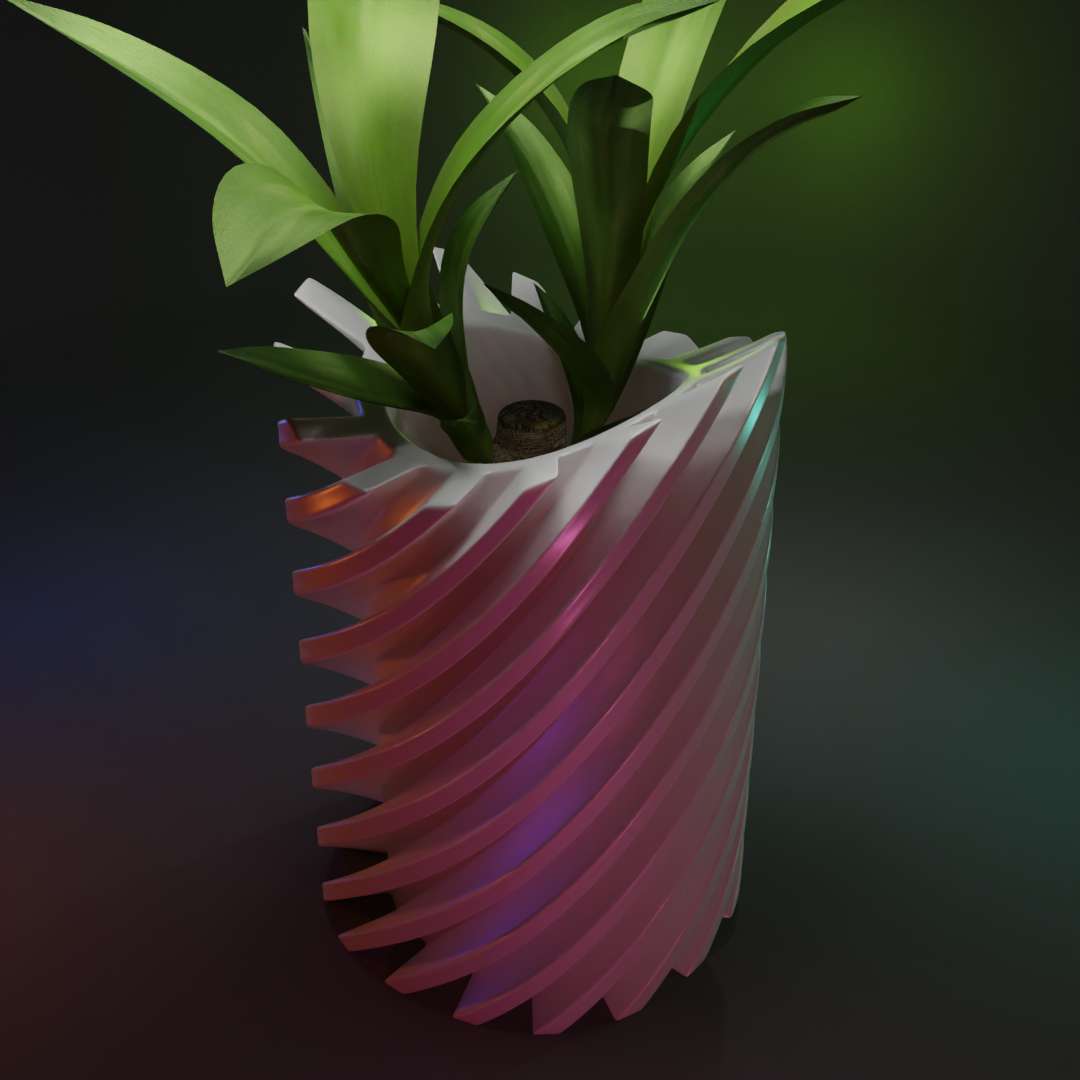 Spiral Gear Flower Pot | 3D models download | Creality Cloud
