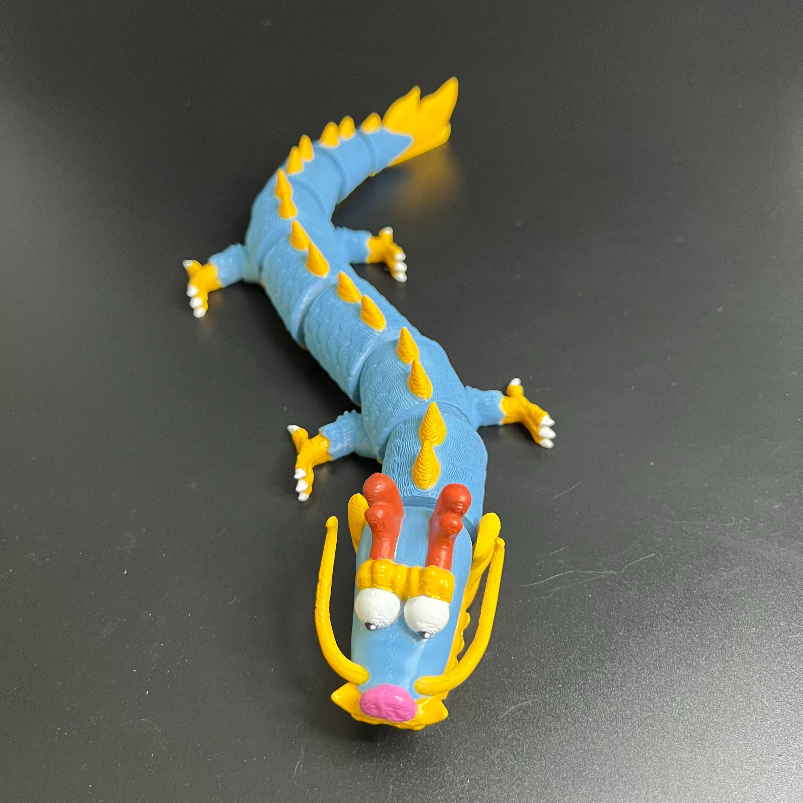 CUTE FAT DRAGON FLEXI - ARTICULATED - MULTICOLOR | 3D models download ...